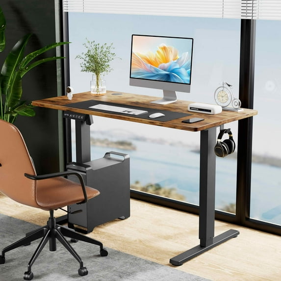 MAYEERTY 63x24 Electric Height Adjustable Standing Desk, Splice Board 2 ...