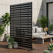 MTART 72" H x 47.2" W Metal Outdoor Privacy Screen, Extra Wide ...