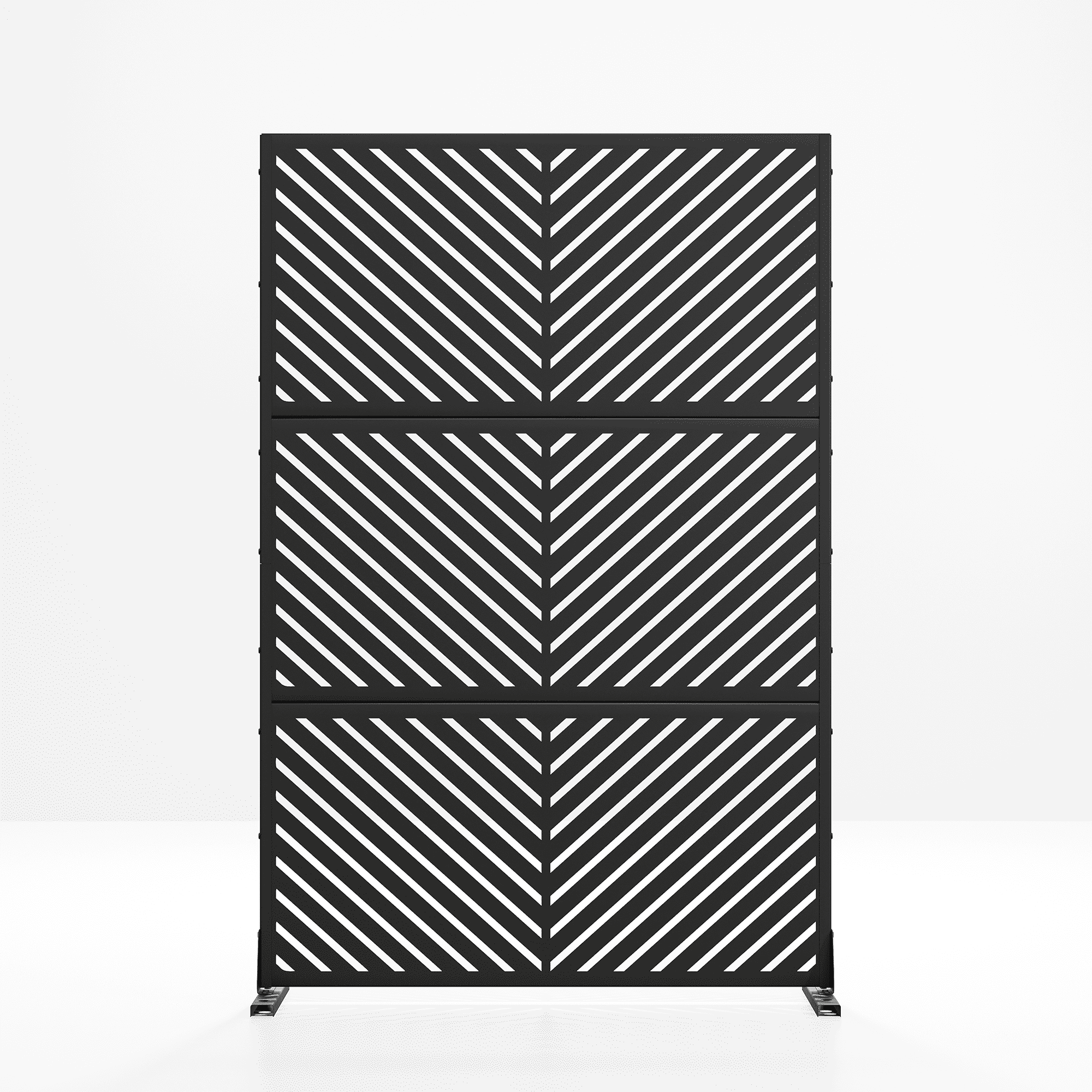 MAYEERTY Freestanding Metal Screen – Versatile Galvanized Steel Divider ...