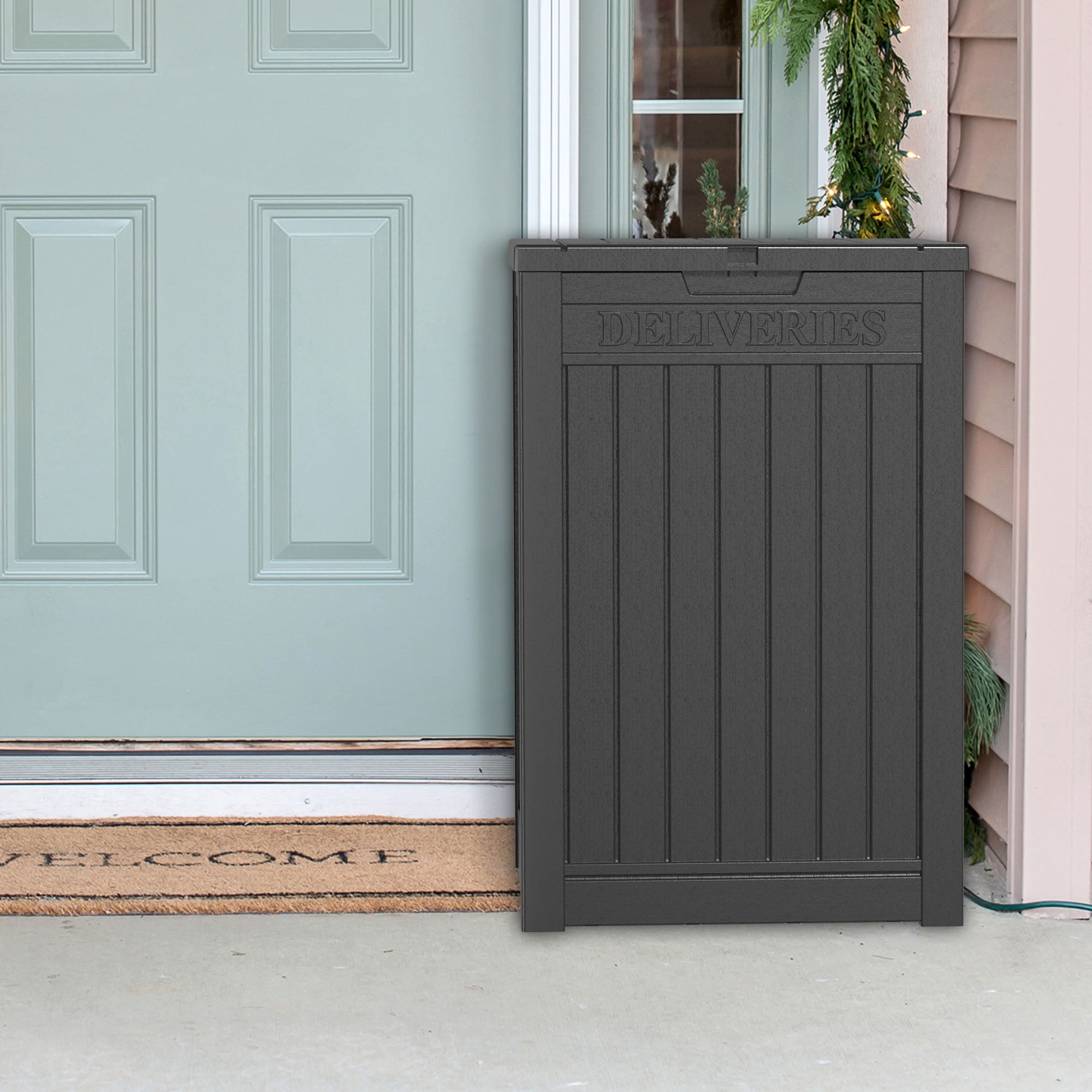 MAYEERTY Lockable Delivery Package Drop Box, 48 Gallon Large Weather ...