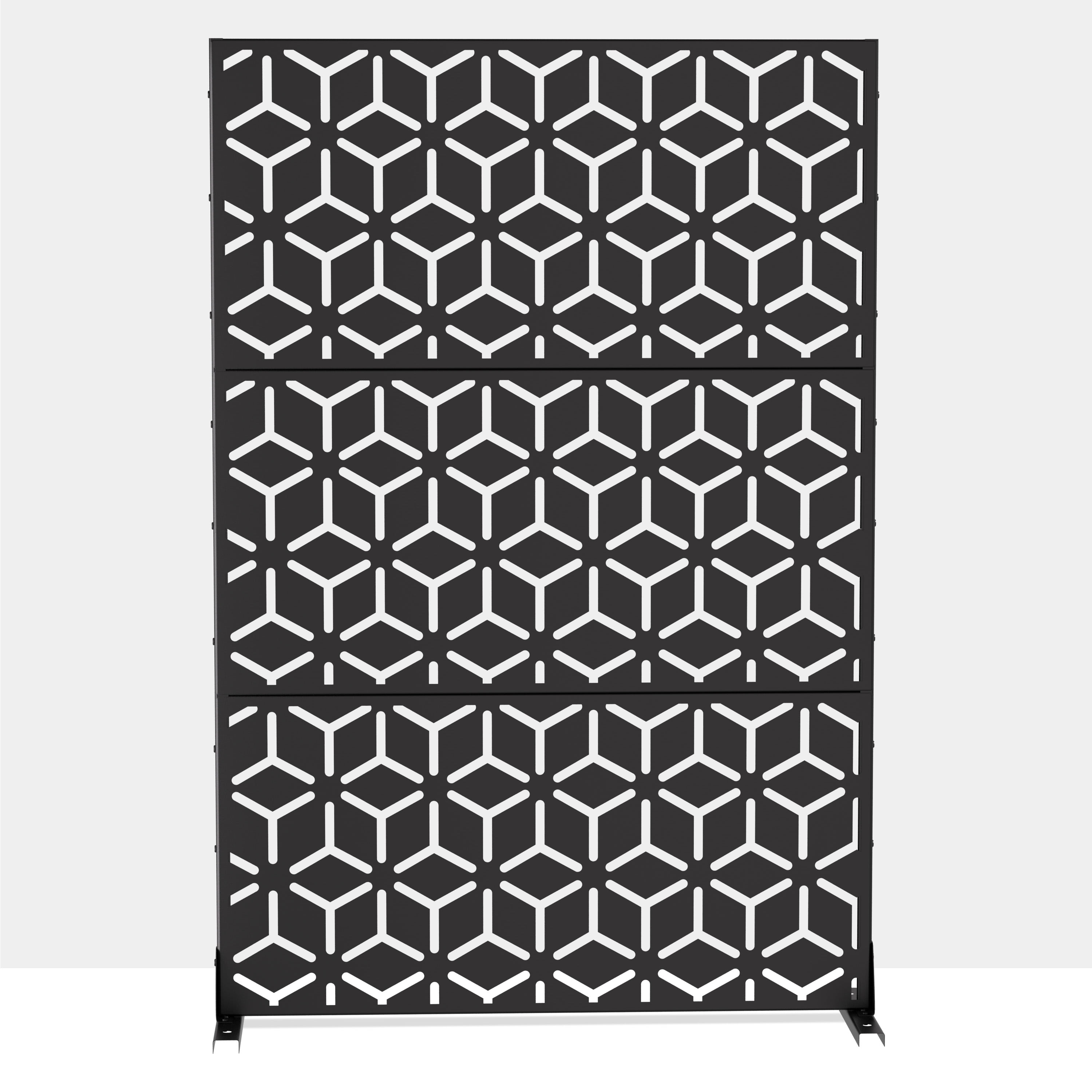 MAYEERTY Metal Partition Screen, Rust-Resistant Galvanized Steel ...