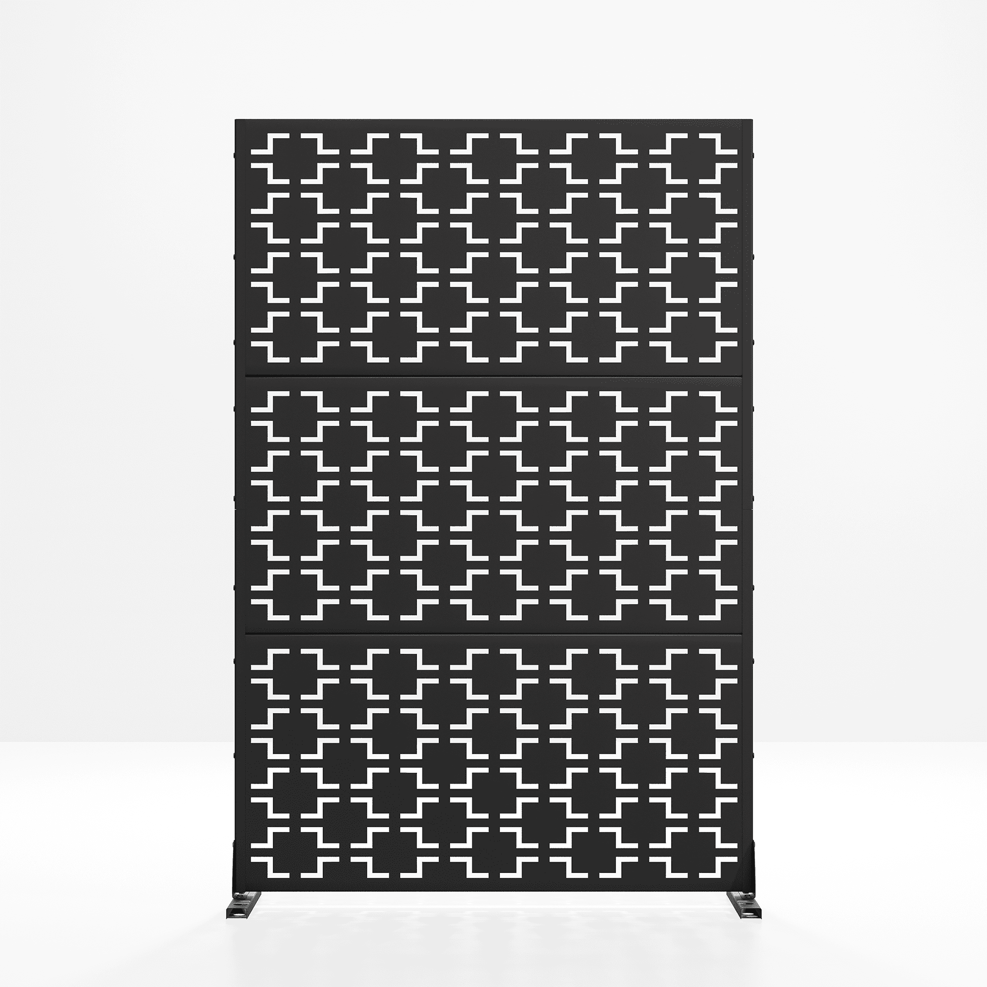 MAYEERTY Metal Partition Screen, Rust-Resistant Galvanized Steel ...