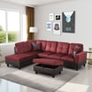 MAYEERTY Modern Adult 3-Piece Couch Living Room Sofa Set，White ...