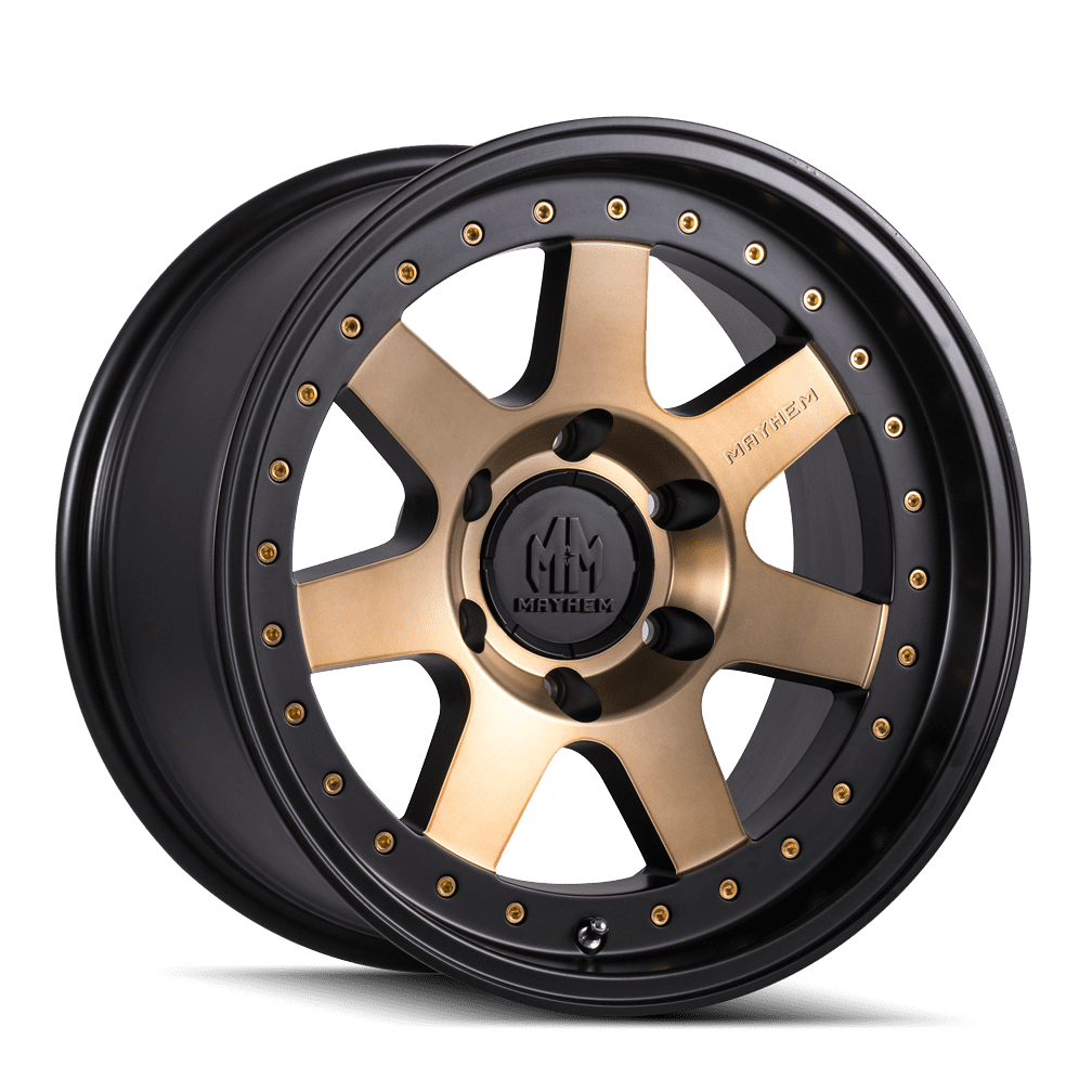MAYHEM PRODIGY-8300 17X9 5X127 -6ET 78.1CB MATTE BLACK W/BRONZE TINT ...