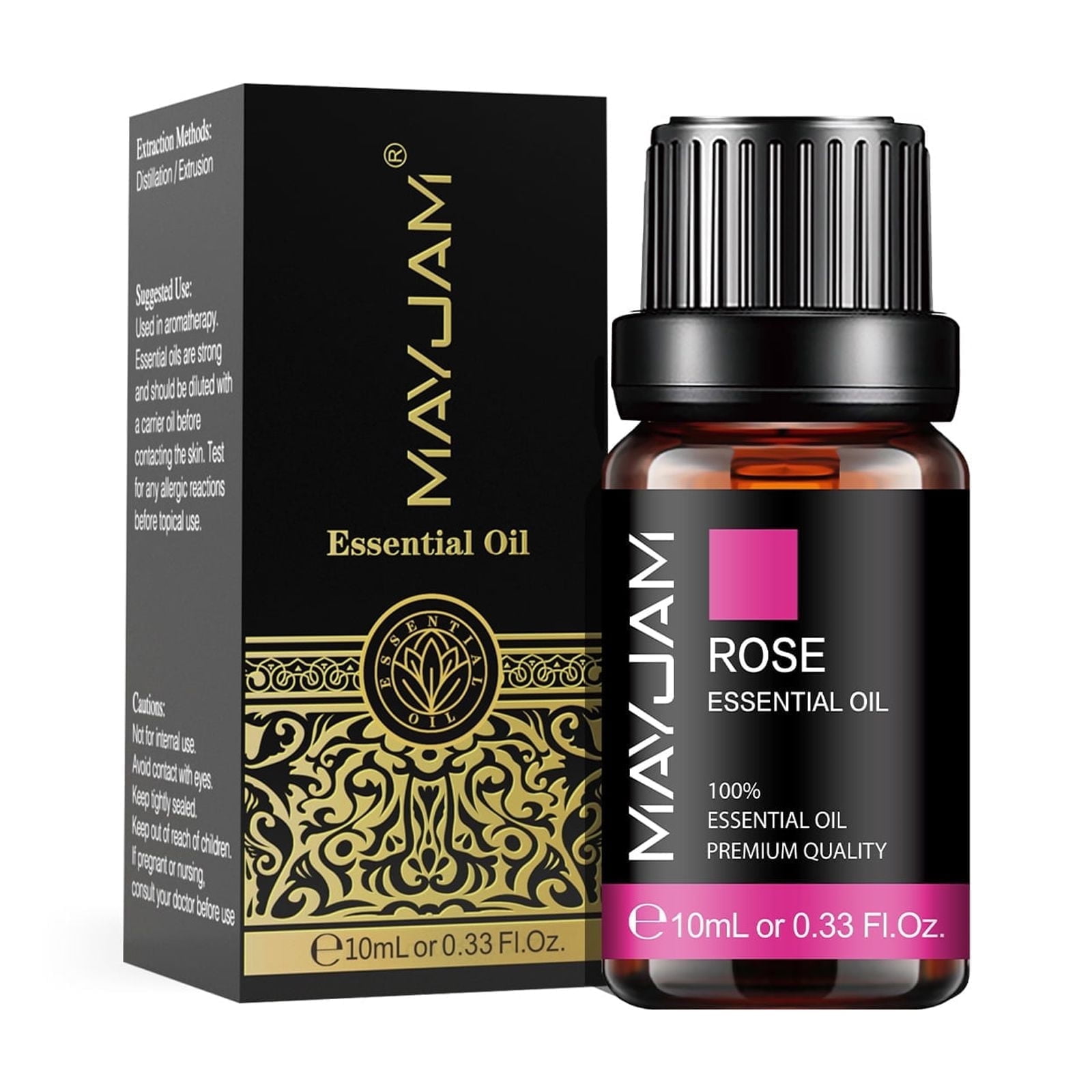 MAYJAM Aromatherapy Essential Oil - 100% Pure & Natural Rose Scent for ...