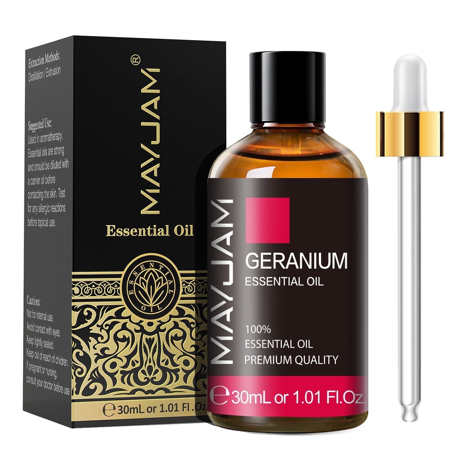 MAYJAM 30ML Geranium Essential Oil for Skin Care, Aromatherapy, Massage ...