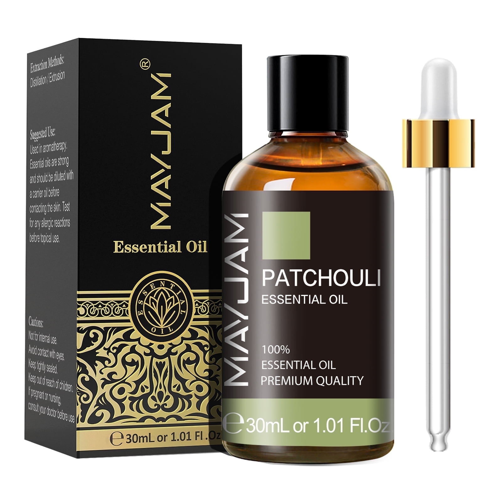 MAYJAM, Patchouli Essential Oil 30ML, Aromatherapy, Massage, Bath ...