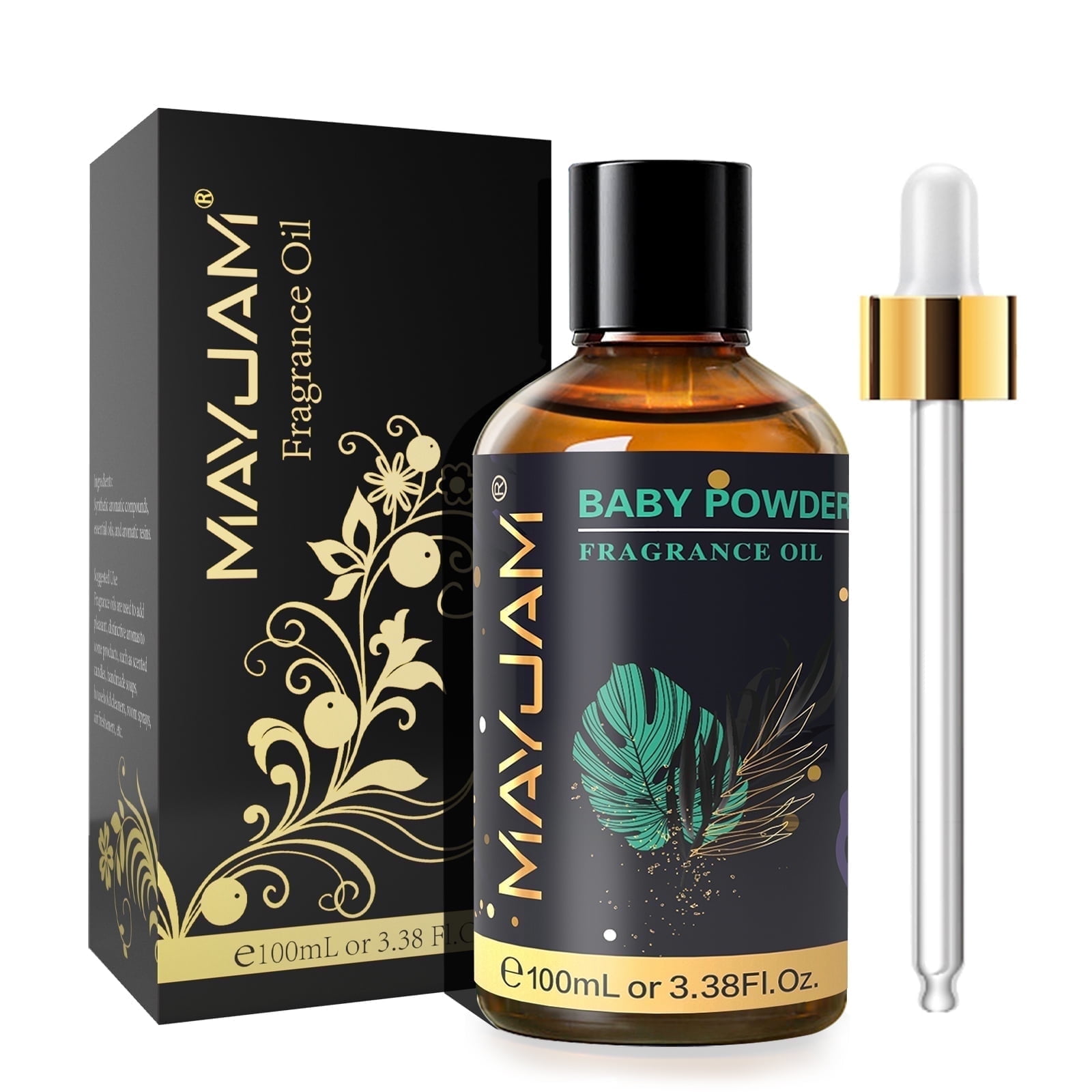 MAYJAM Baby Powder Fragrance Oil | 3.38 fl oz (100ml) | for Diffusers ...