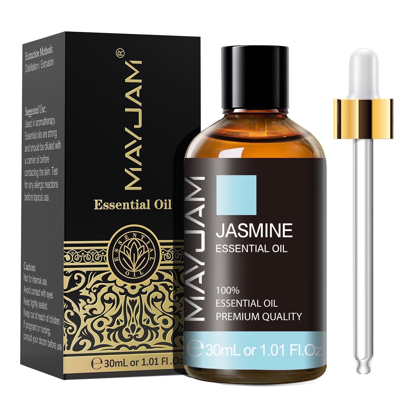 MAYJAM Jasmine Essential Oil, 30ML, for use with Oil Diffusers ...