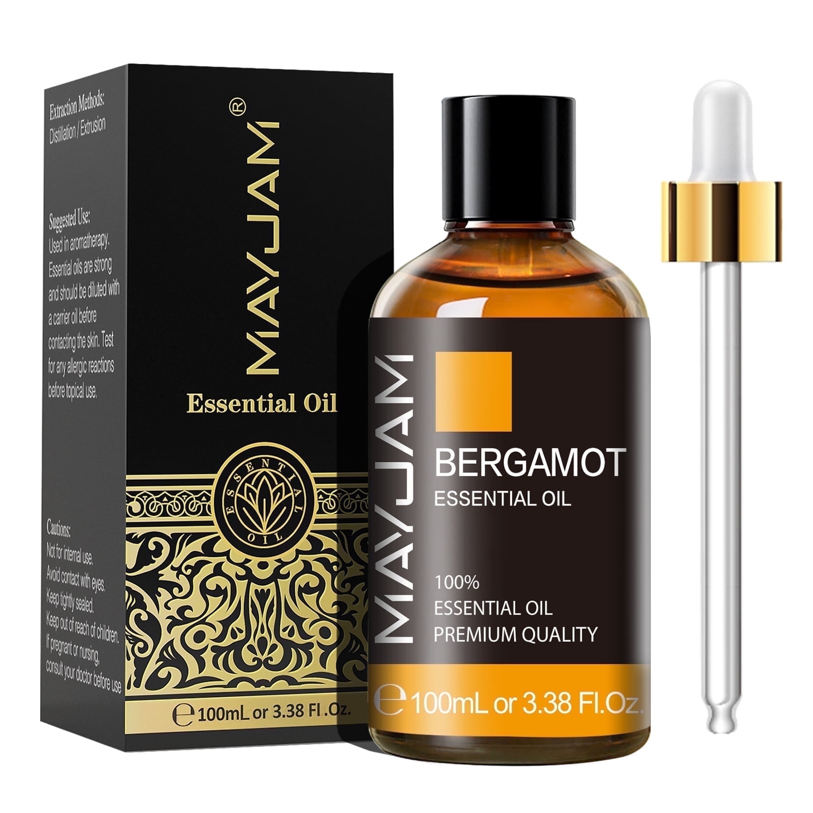 MAYJAM Bergamot Essential Oil 100% Pure for Diffuser, Undiluted ...