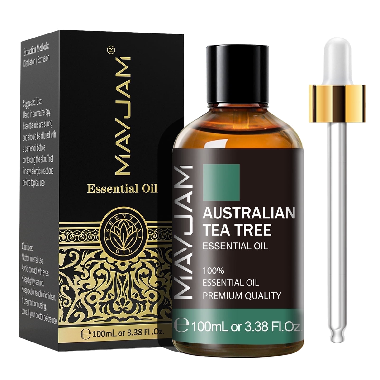 MAYJAM Pure Essential Oil, Australian Tea Tree, 100ML, Therapeutic ...