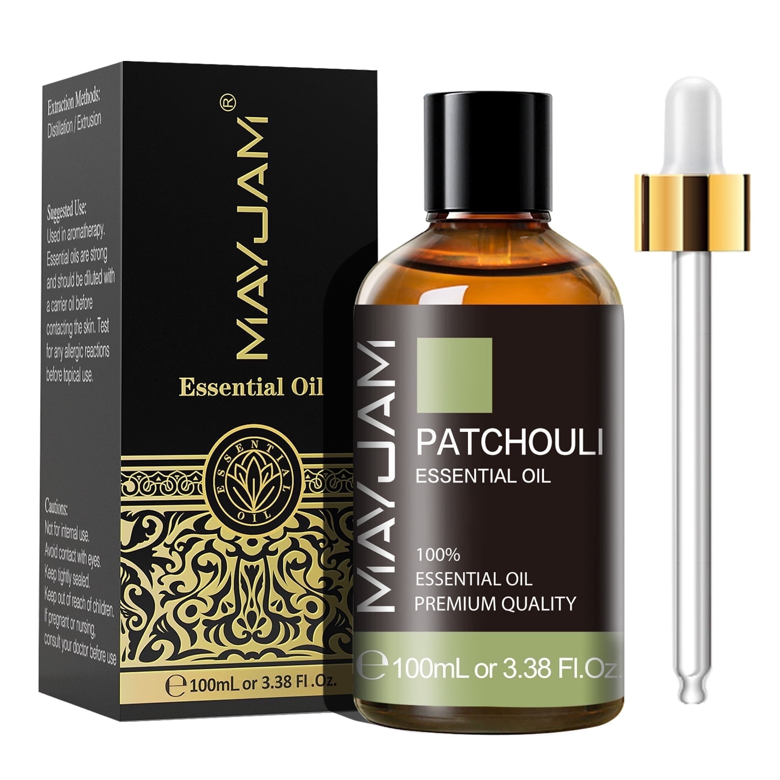 MAYJAM Patchouli Essential Oil, 100ML, Therapeutic Grade, Aromatherapy ...