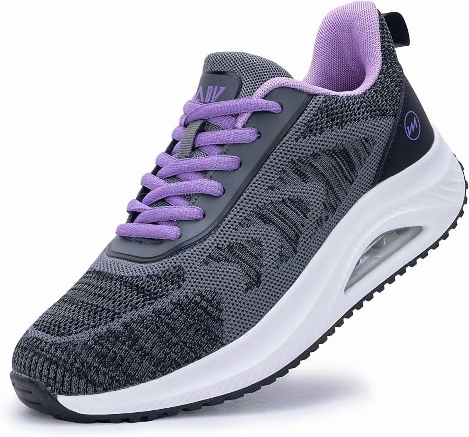 MAYKX Women Arch Support Walking Sneakers – Wide Toe Box Orthotic Shoes ...