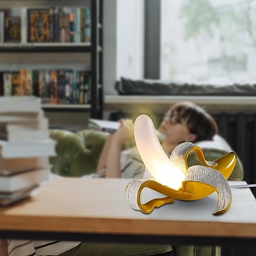 MAYOLA Modern Banana Table Lamp, Desk Lamp,Led Night Light Baking ...