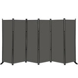 MAYOLIAH Decorative 6 Panel Room Divider, Temporary Cubicle, 10 ft ...