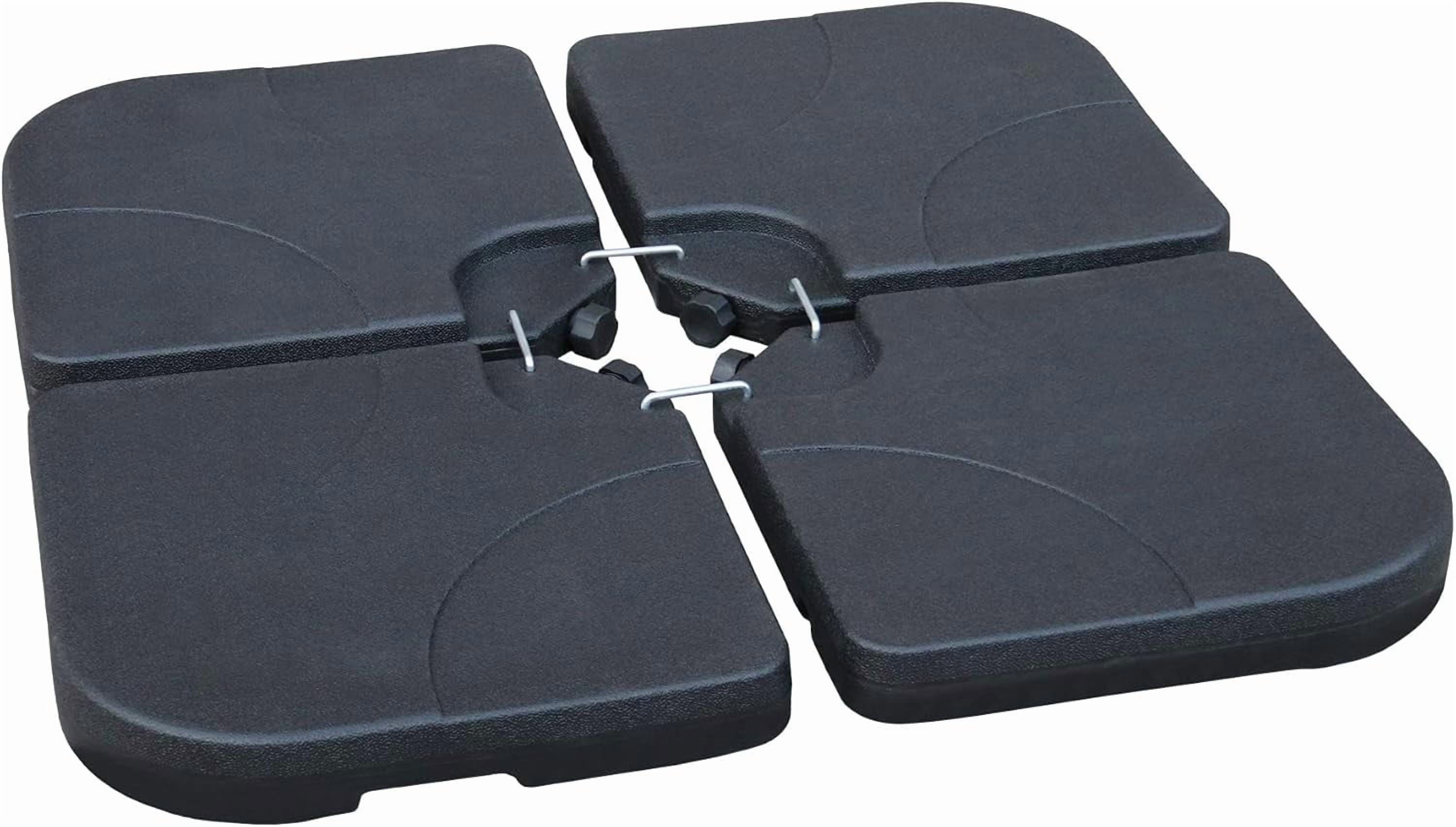 MAYPEX Patio Umbrella Base Outdoor 4PCS Square Water Sand Filled ...