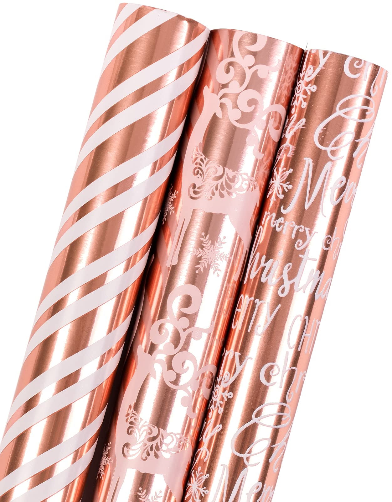 MAYPLUSS Christmas Wrapping Paper MSF2 Roll - Mini Roll - 17 inch X 120 ...