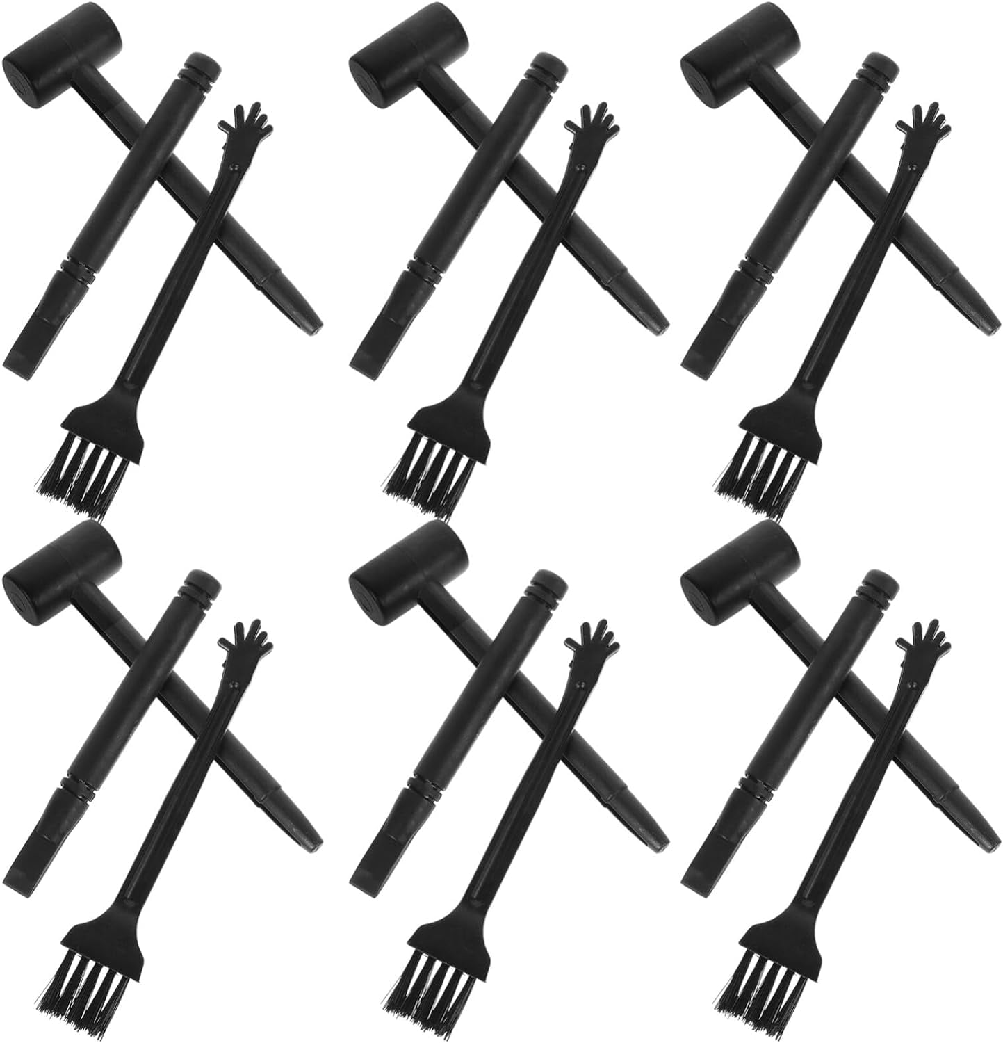 MAYUJIAASE 10 Sets Hammer Chisel Brush Kit- Gemstone Dig Kit-Kids ...