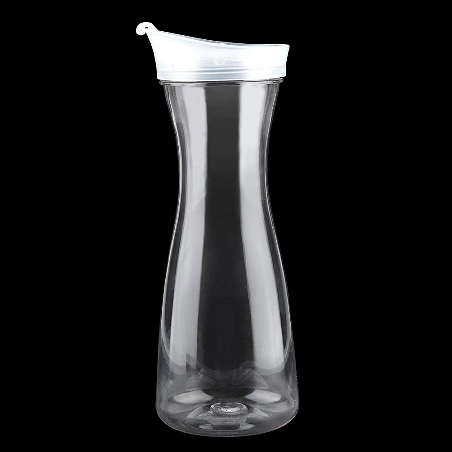 MAYUJIAASE 20 Oz Water Carafe with Flip Top Lid, Round Base Juice ...