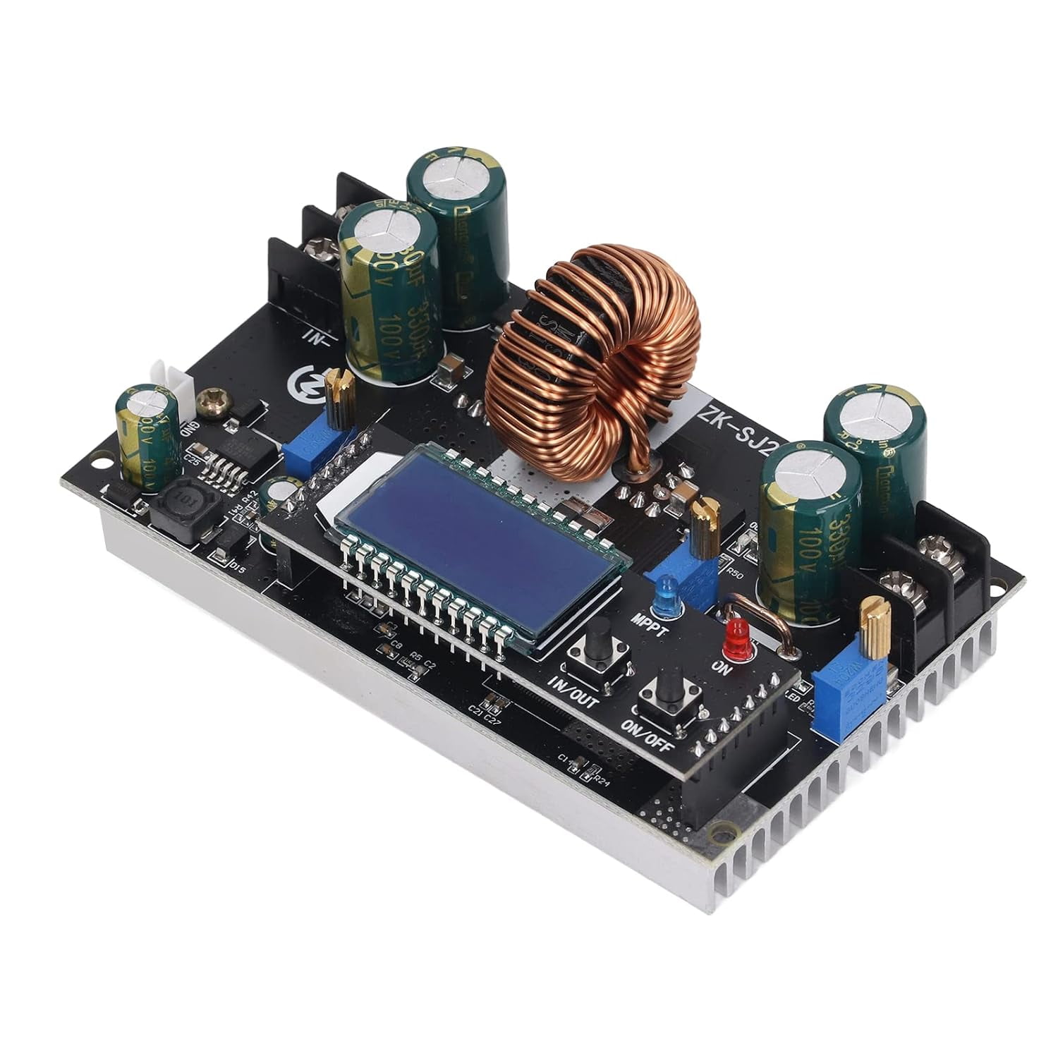 MAYUJIAASE 300W Boost Buck Power Supply Module LCD Display Solar ...