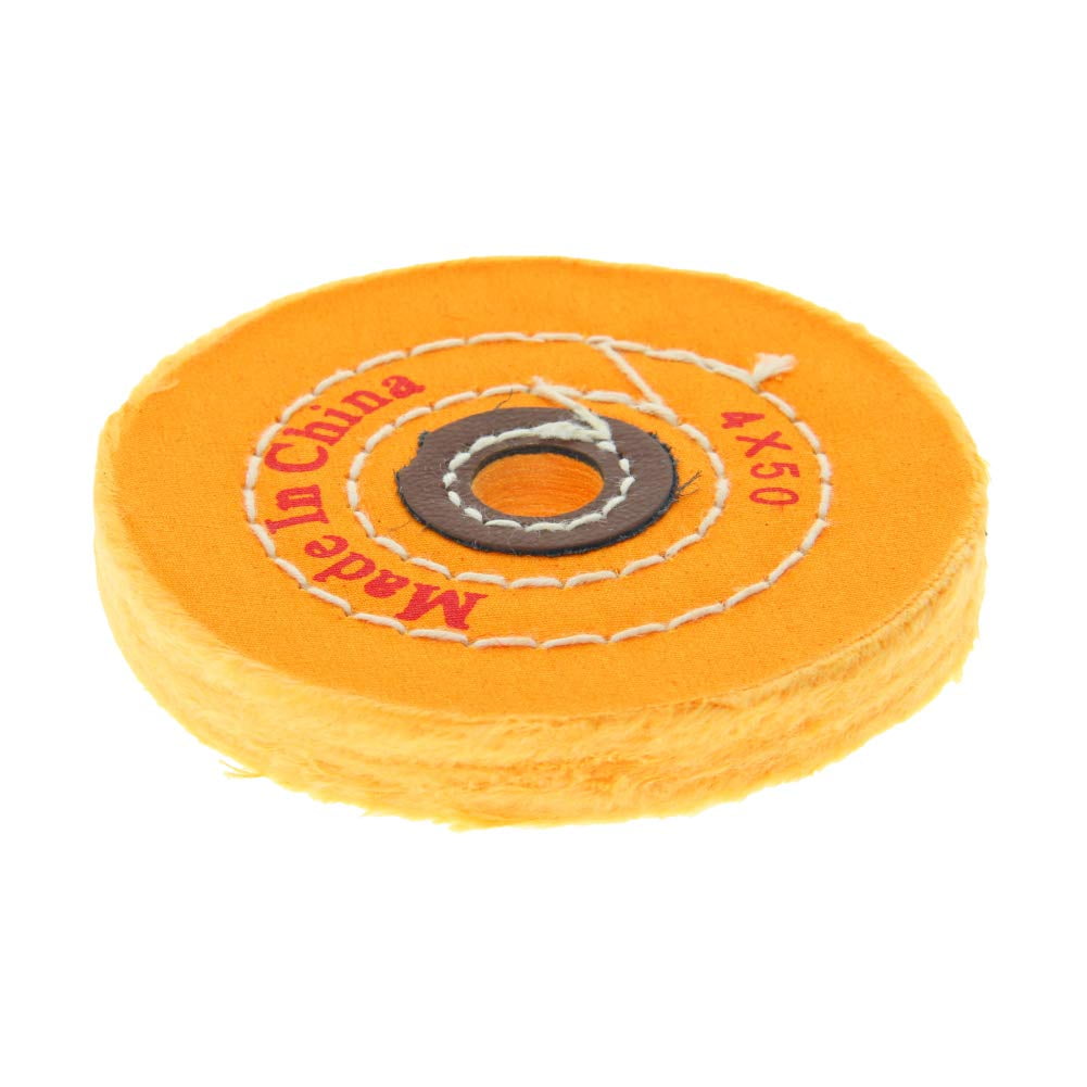 MAYUJIAASE 4 Inch Cotton Buffing Wheel Polishing for Bench Grinder Tool ...