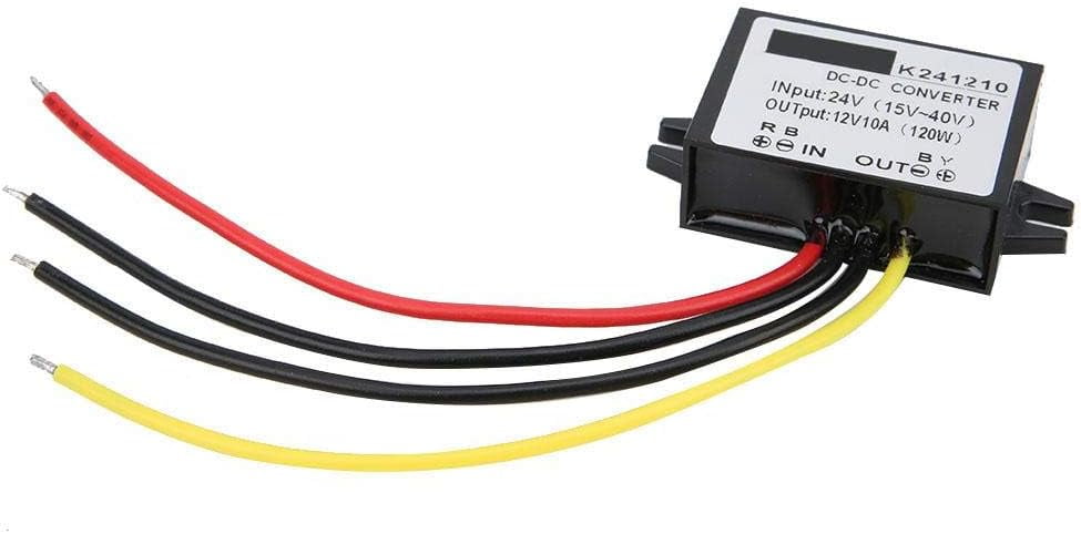 MAYUJIAASE DC Buck Converter 24V to 12V Buck Converter 10A 120W Power ...