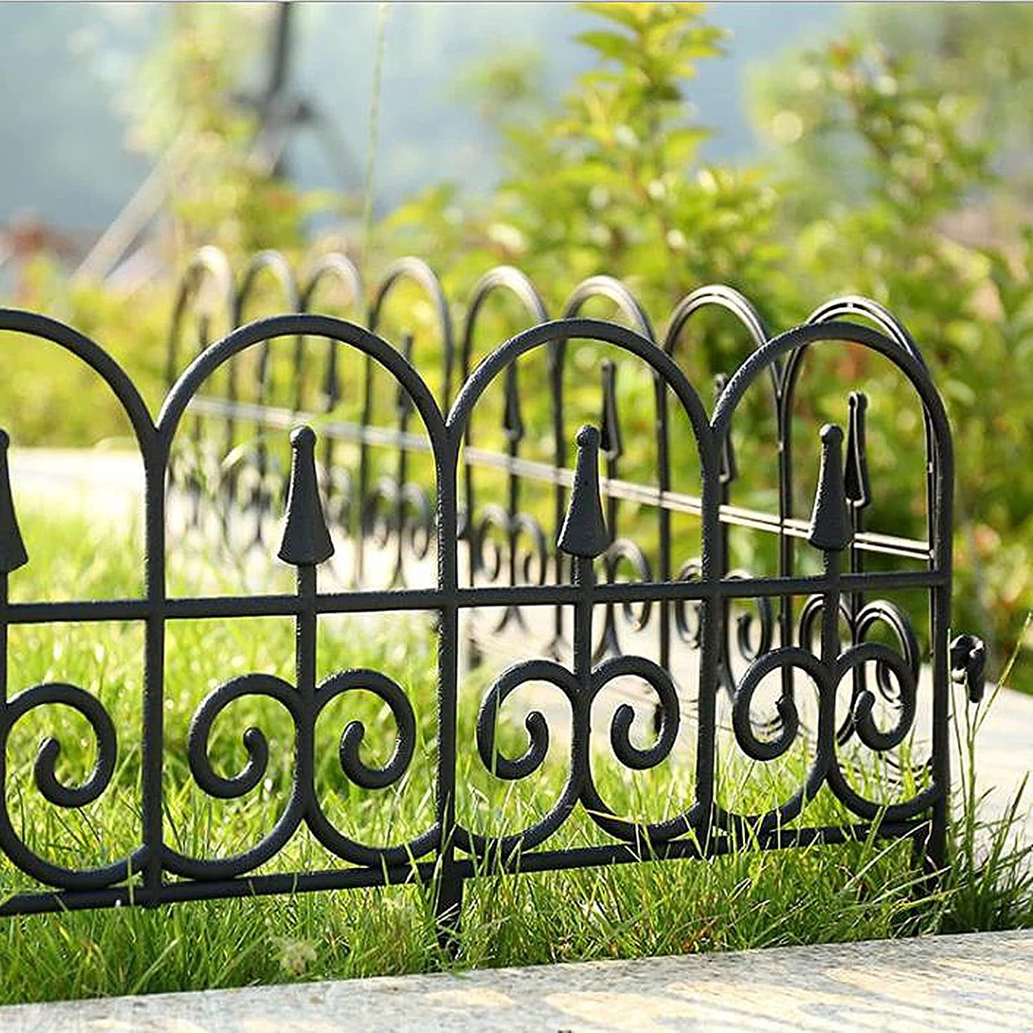 MAYUJIAASE Decorative Garden Fence, Folding Fence 23 x 13 Inch, 5 ...