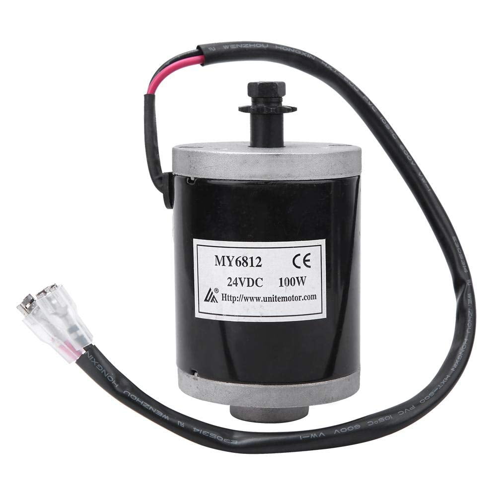 MAYUJIAASE Electric Bike Motor, 24V 100W High Speed Small Brush DC ...