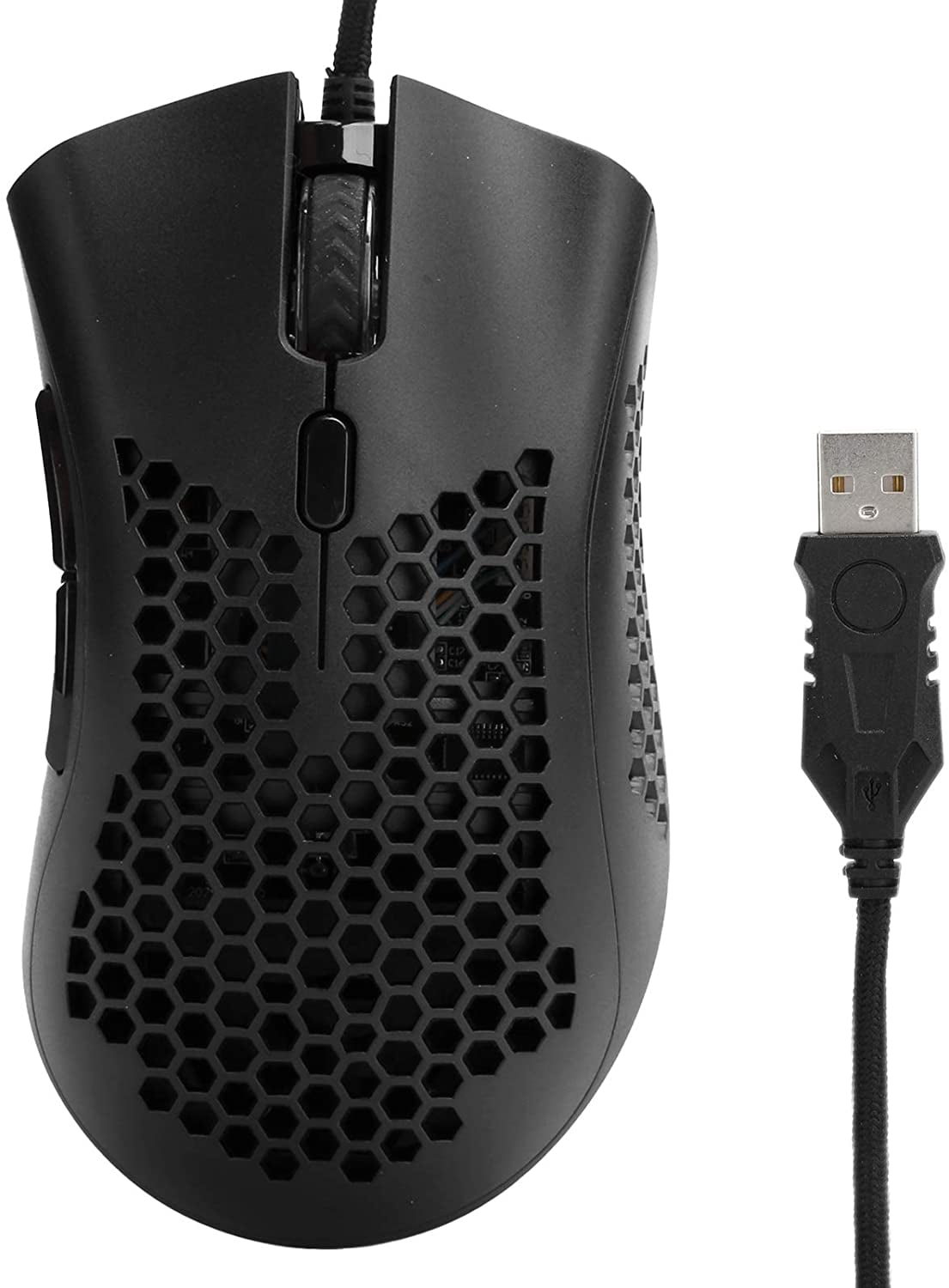 MAYUJIAASE Gamer Mouse, Lightweight Wired Gaming Mouse, 7 Buttons 200-12000 Adjustable DPI ...