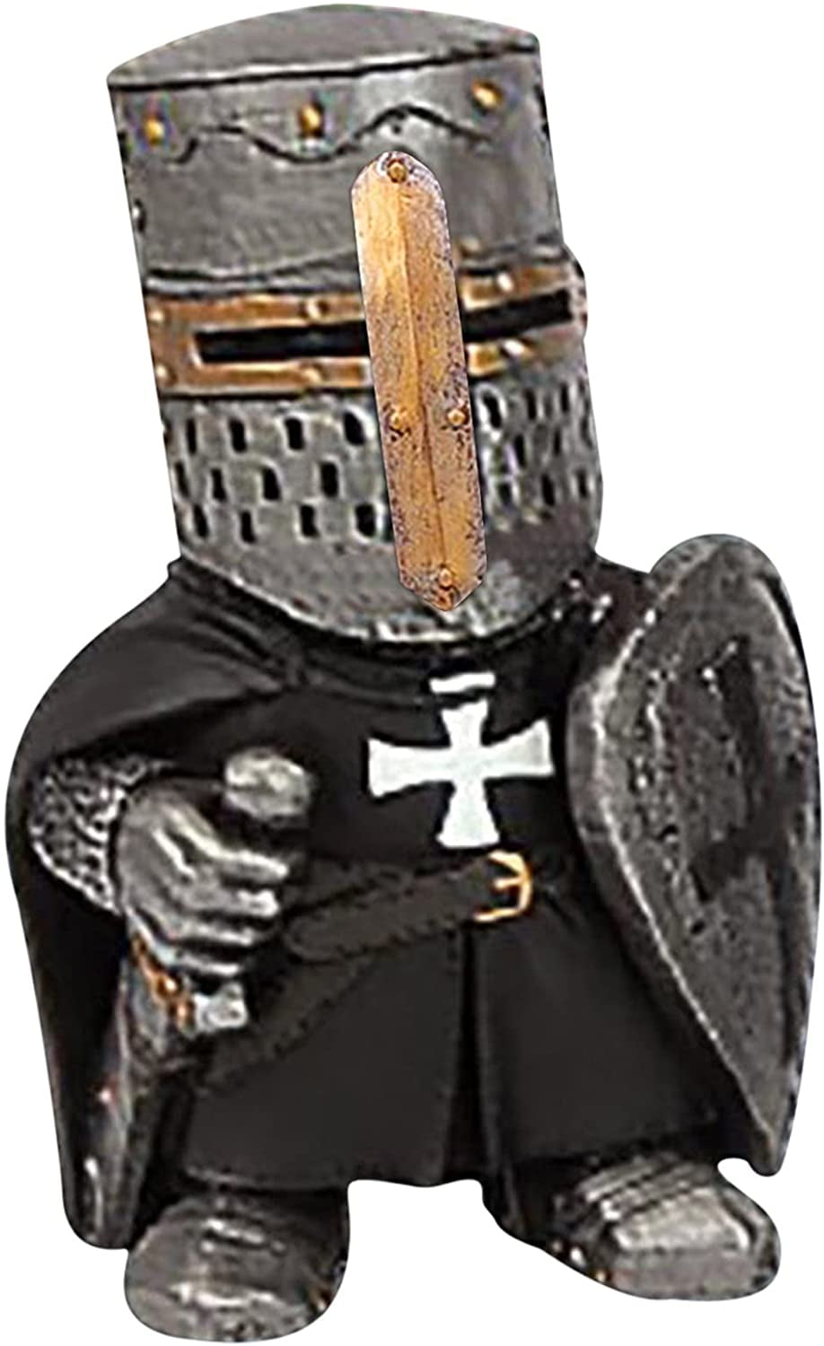 MAYUJIAASE Garden Knight Dwarf Statue, Armor Knight Gnomes Cross ...