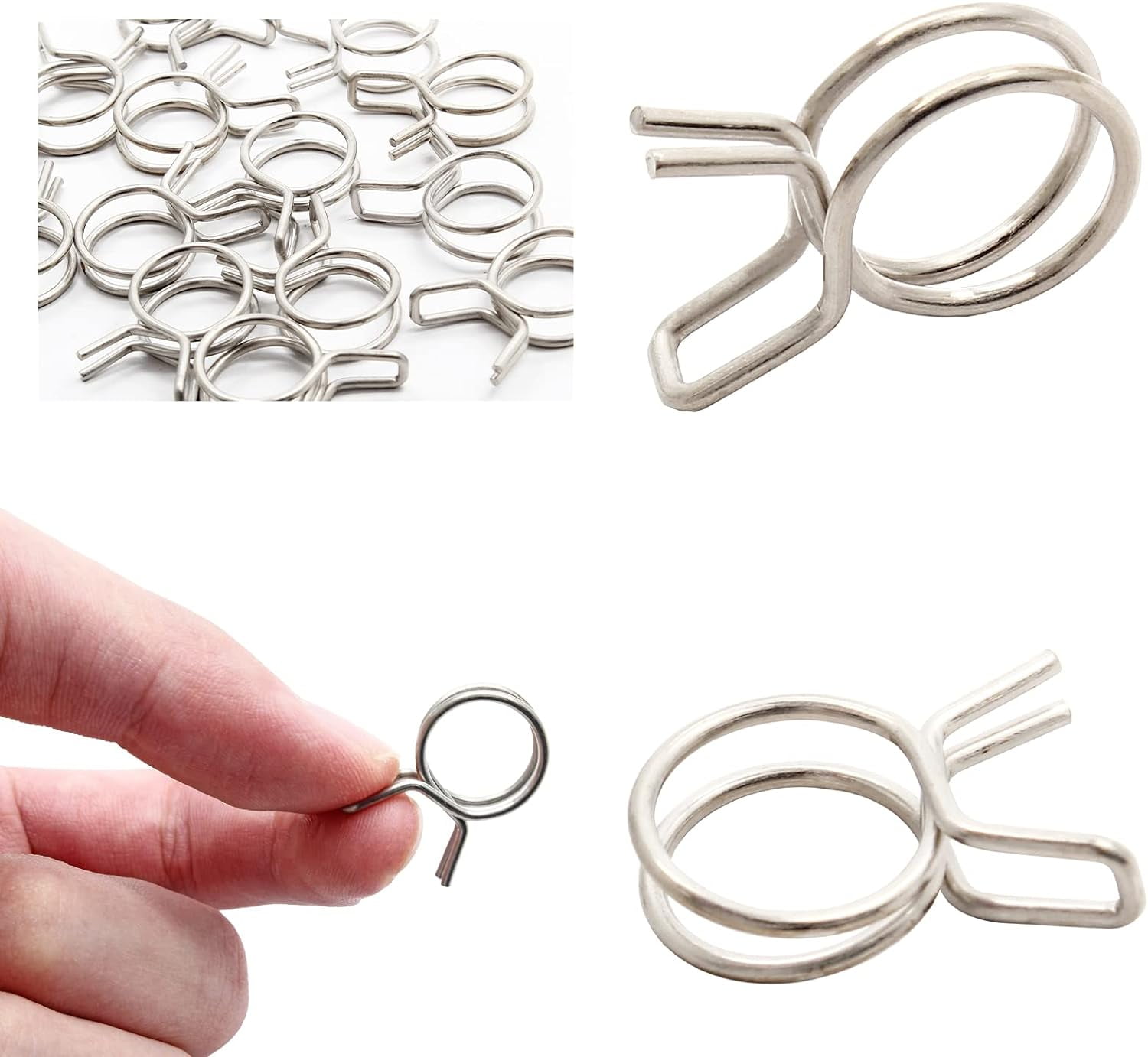 MAYUJIAASE Irrigation Hose Clamp 1/2" Inner Diameter Stainless Steel ...