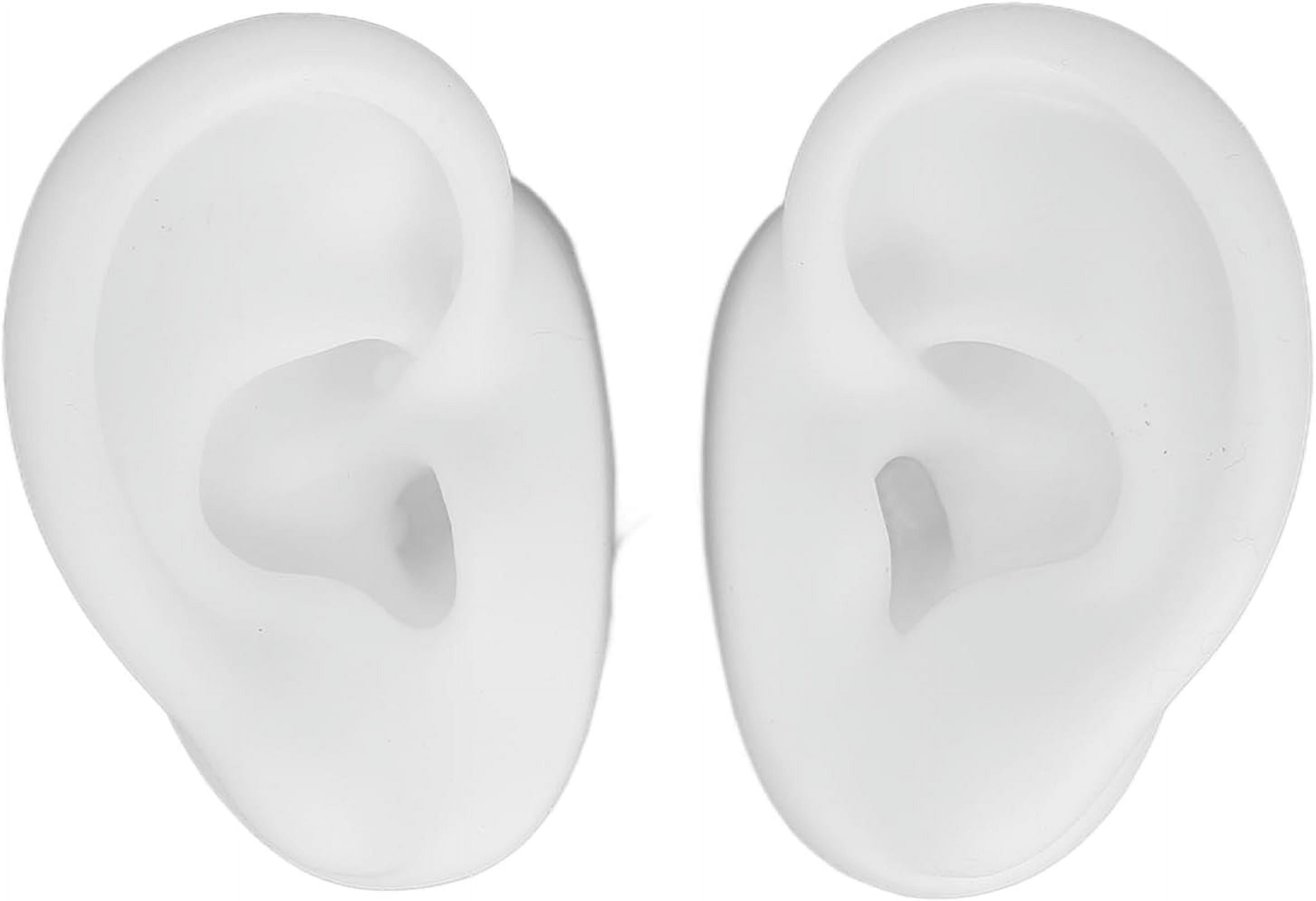 MAYUJIAASE Silicone Ear Model, 1 Pair Realistic Left Right Soft Human ...