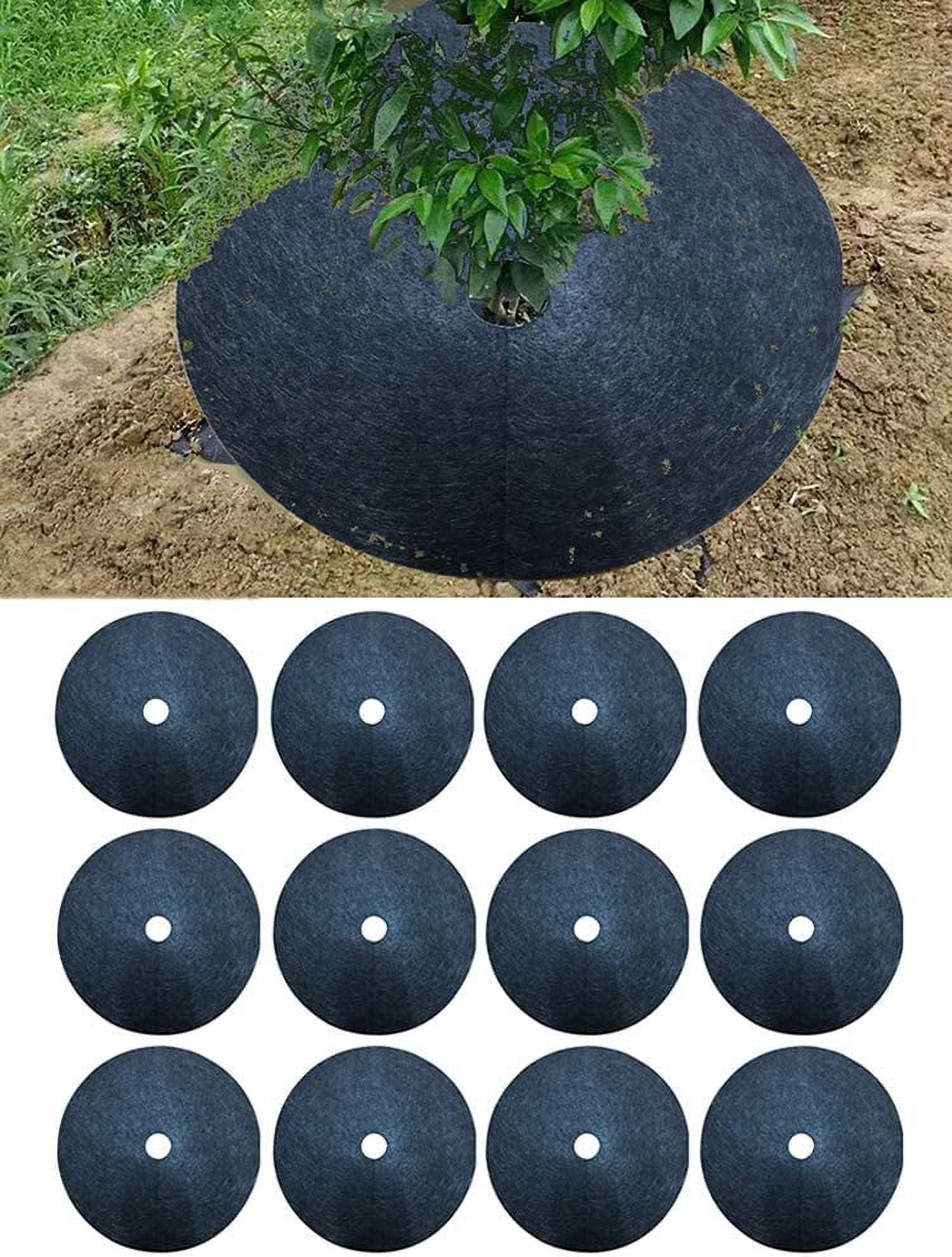 MAYUJIAASE Tree Protection Weed Mats, Mulch RingsTree Protector Mat Non ...
