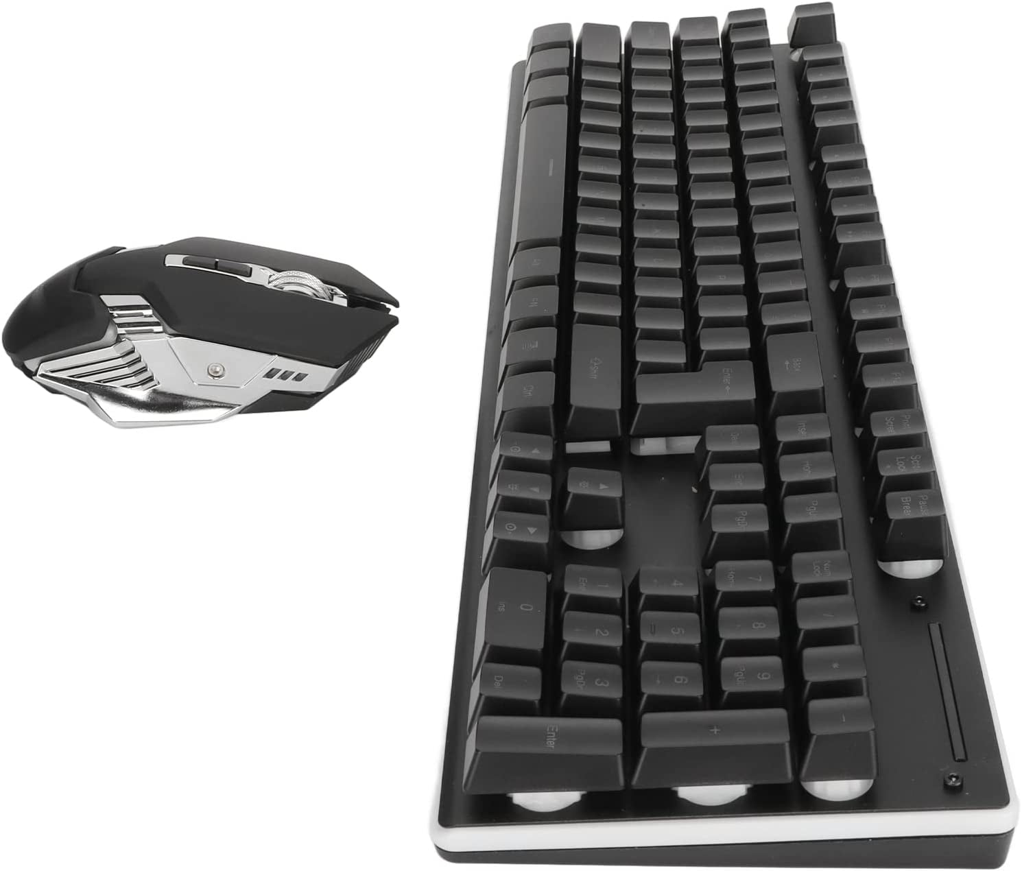 MAYUJIAASE Wireless Gaming Keyboard and Mouse Combo,RGB Backlit ...