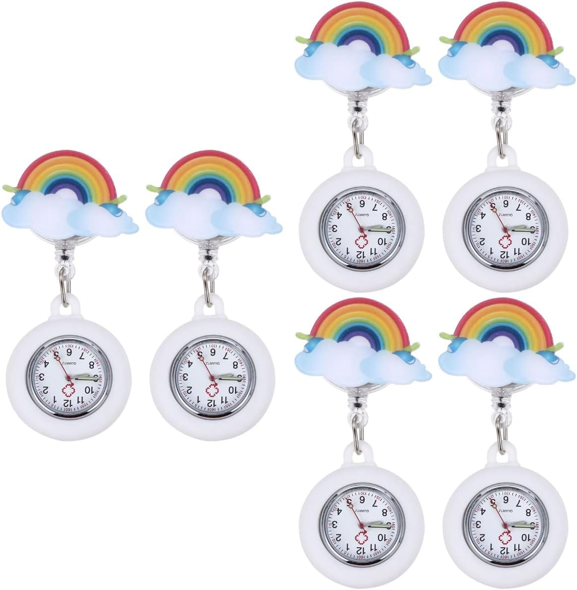 MAYUJIAASE Womens Clip on Watch, Retractable Watch, Nurse Clip Watch ...