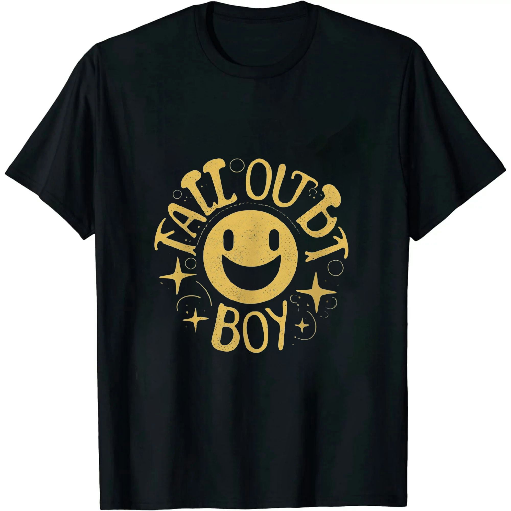MAYZERO Black T shirt Fall Out Boy - Smiley T-Shirt 0106 - Walmart.com