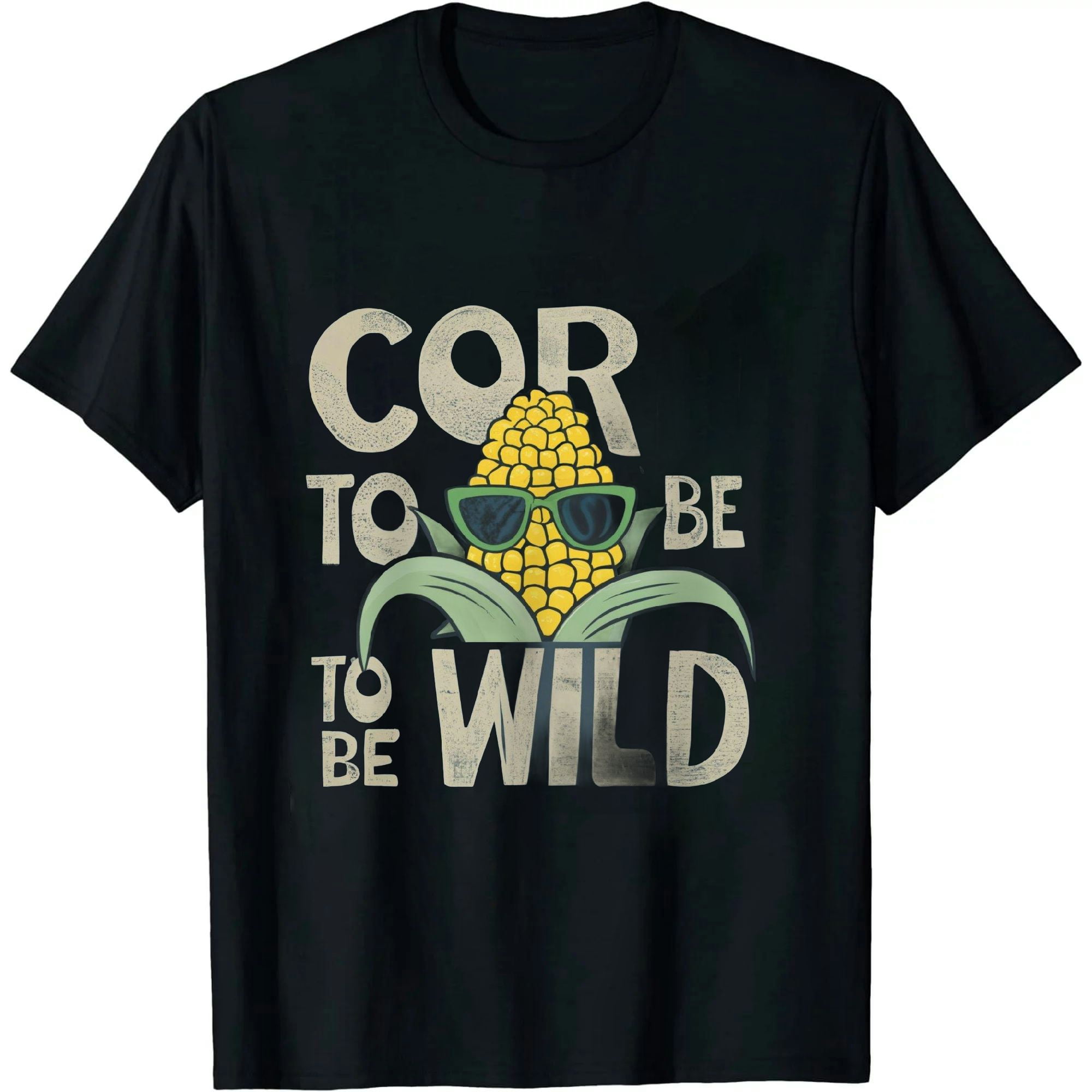 MAYZERO Black T shirt Funny Corn Gift For Men Women Corn On The Cob ...