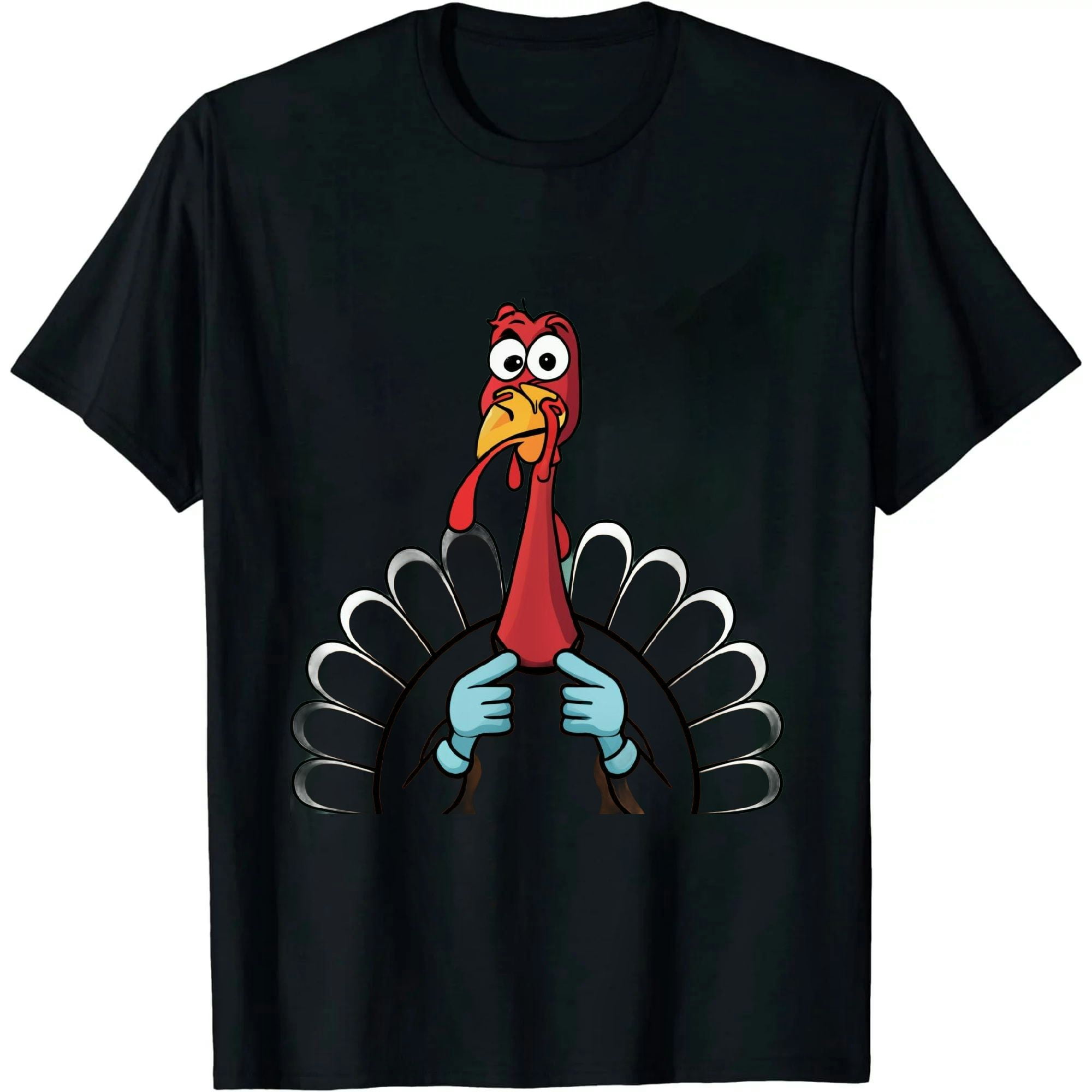 MAYZERO Black T shirt Turkey Scrubs Rubber Gloves Funny Turkey Nurse ...