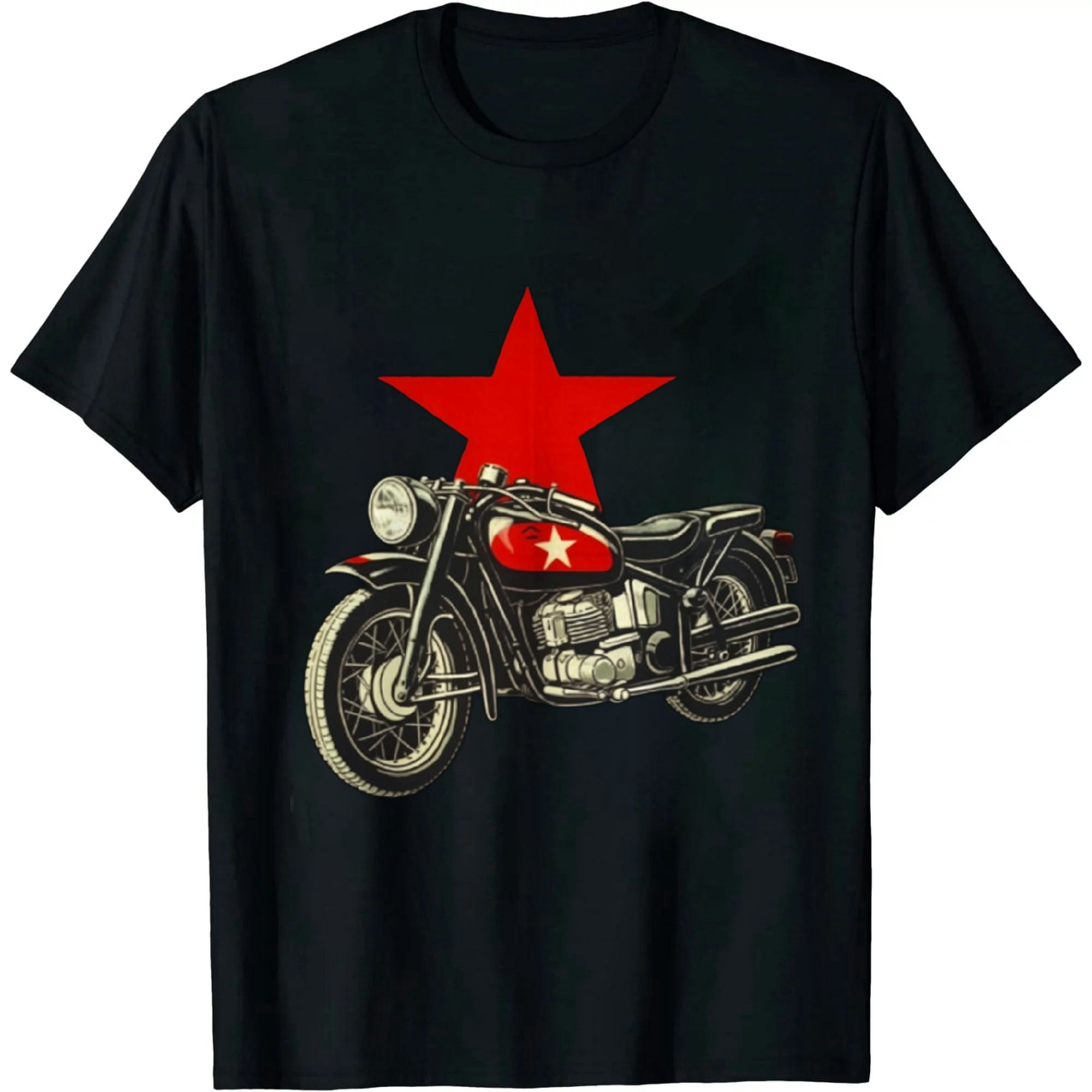 MAYZERO Black T shirt Ural motorcycle offroad motorcyclist T-Shirt 0882 ...