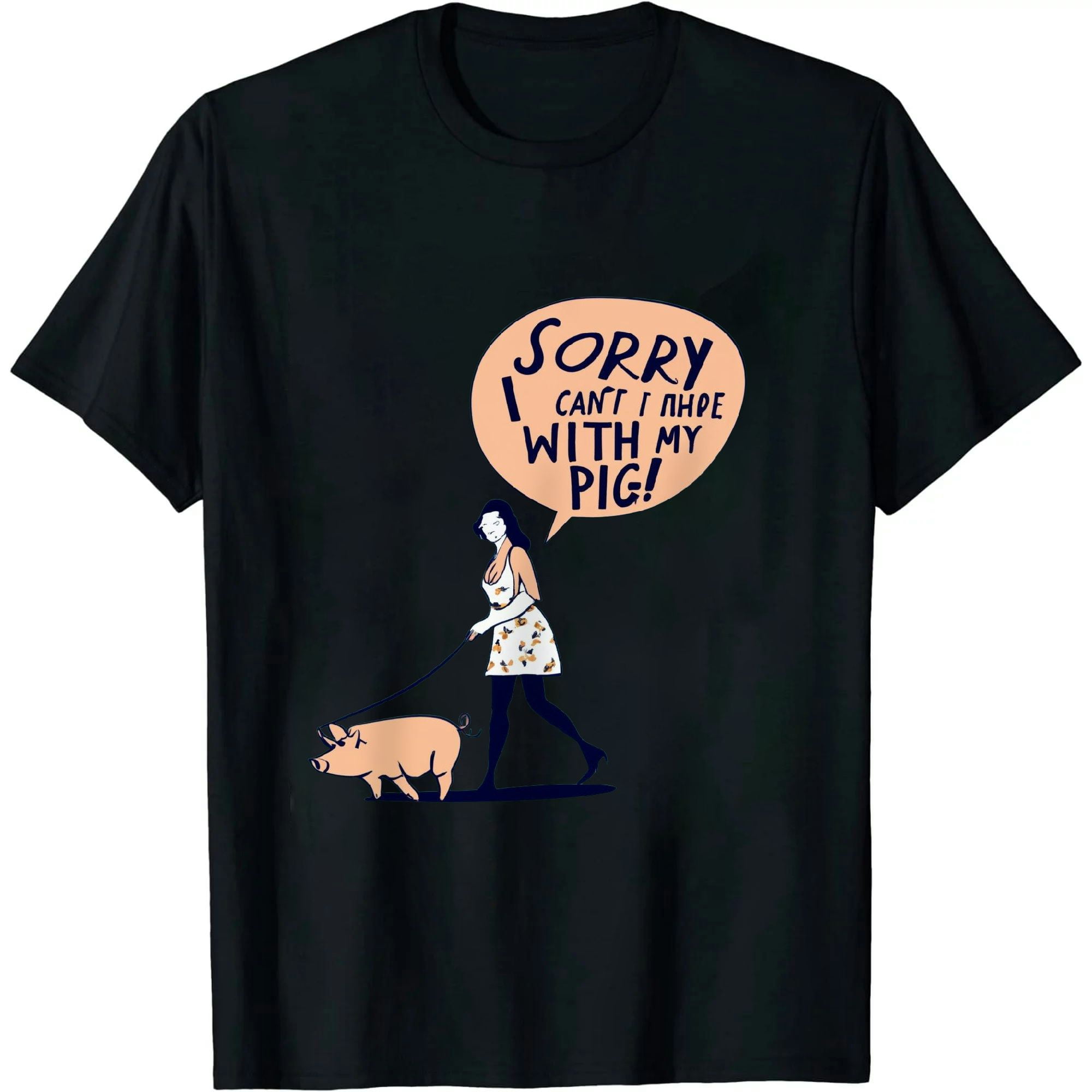 MAYZERO Fashion T shirt Funny Pig Lover Women Cute Pigs Girls Pet Owner ...