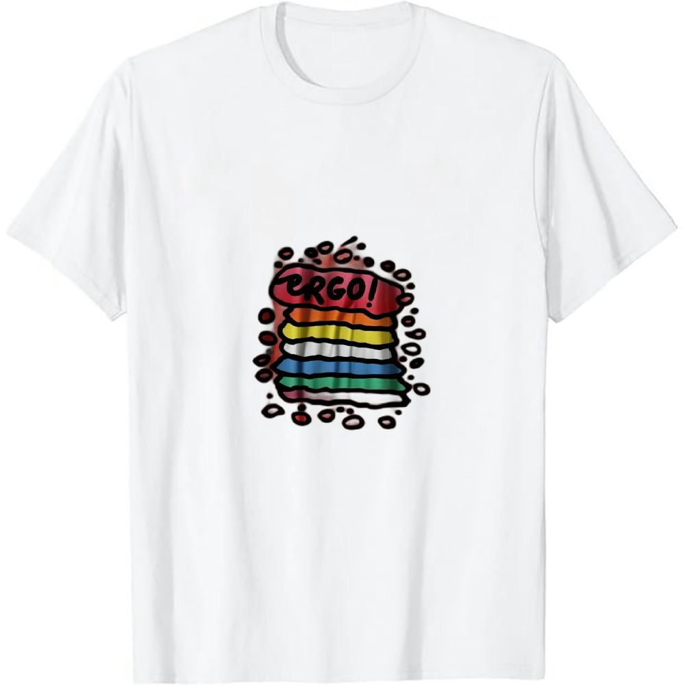 MAYZERO White T shirtRed Crayon Easy Halloween Costume Cute T-Shirt ...