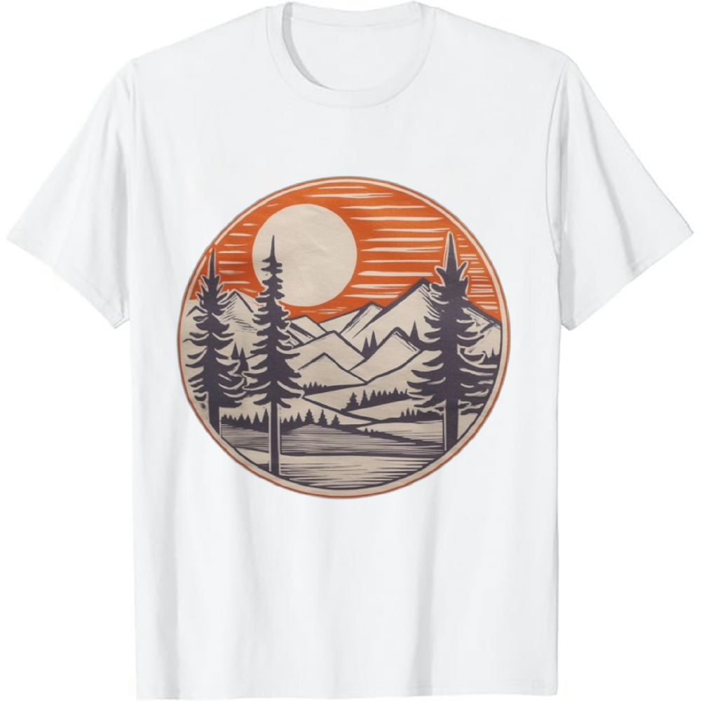 MAYZERO White T shirtStill Plays Outside Hiking Tee Funny Hiker Camping ...