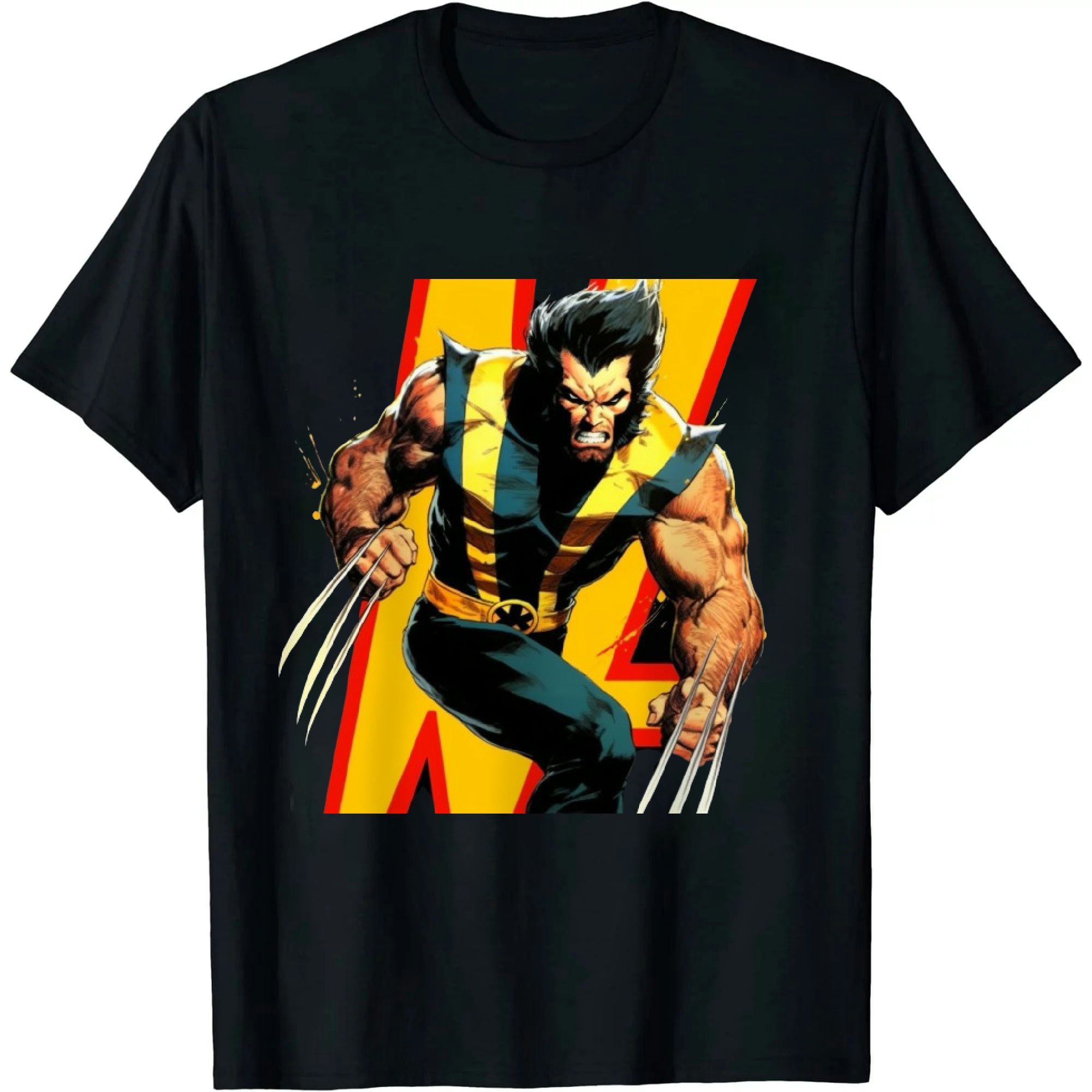 MAYZERO X-Men Wolverine Vintage Claw Slice Graphic T-Shirt T-Shirt ...