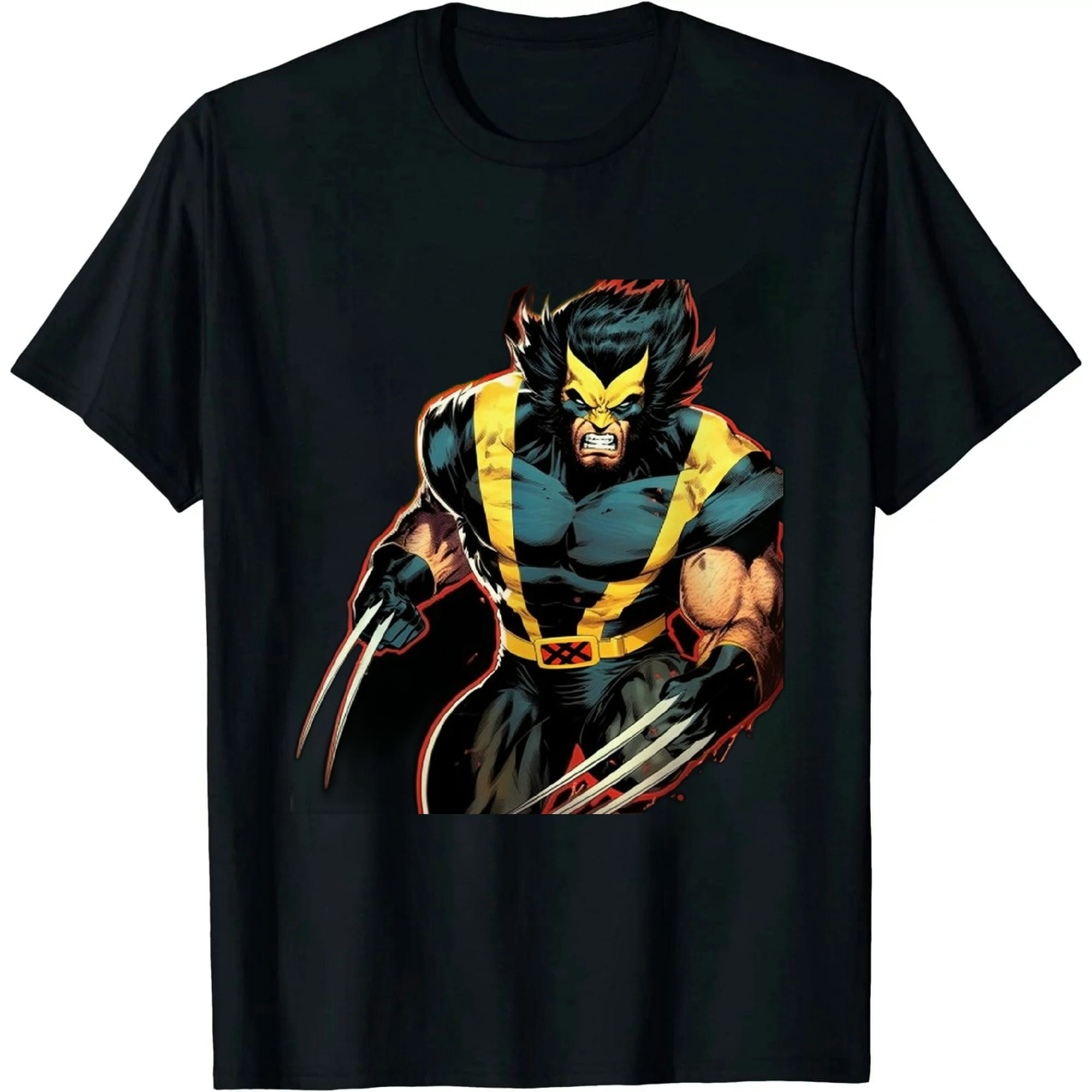 MAYZERO X-Men Wolverine Vintage Claw Slice Graphic T-Shirt T-Shirt ...