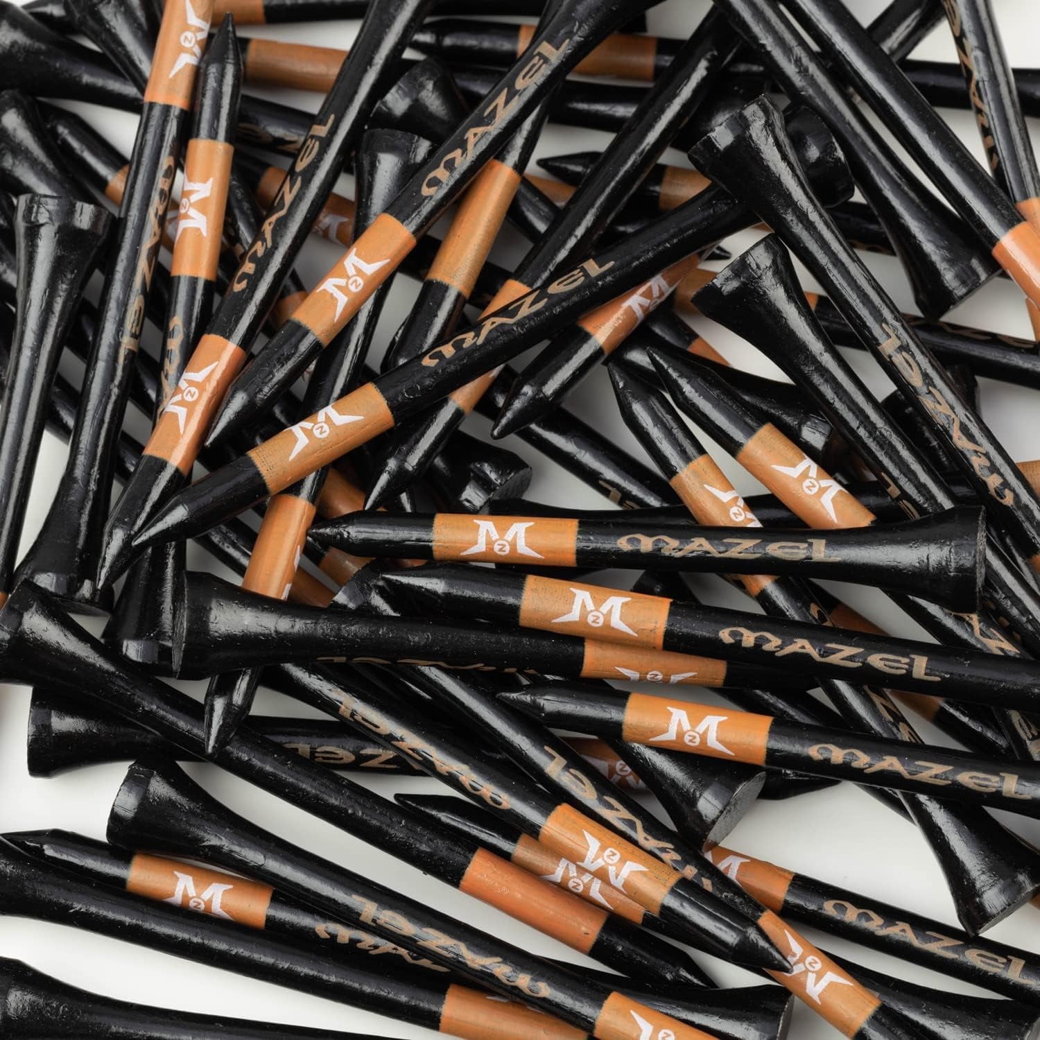MAZEL Natural Wood/Bamboo Golf Tees 2 3/4 Inch & 3 1/4 Inch,Pack 50 or ...