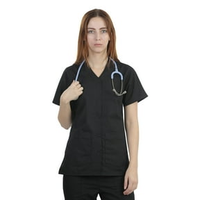 MAZEL UNIFORMS SCRUB TOP FOR WOMEN WITH SNAP CLOSURE - Walmart.com