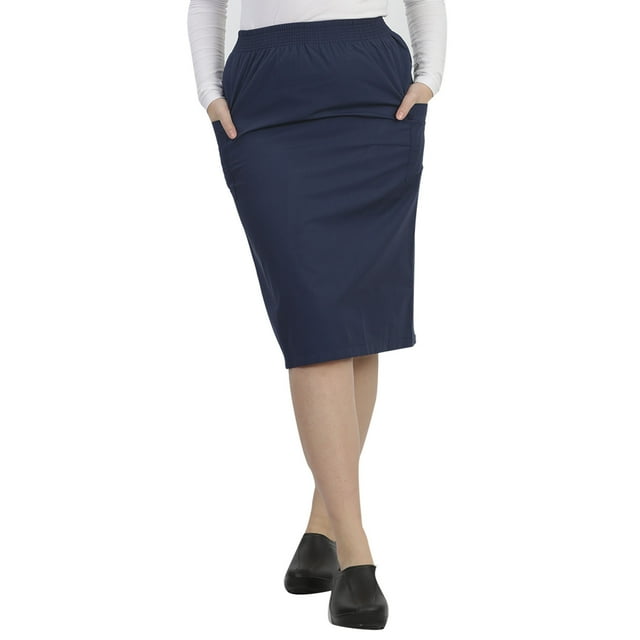 Mazel Uniforms Womens A Line Scrub Skirt With Cargo Pockets