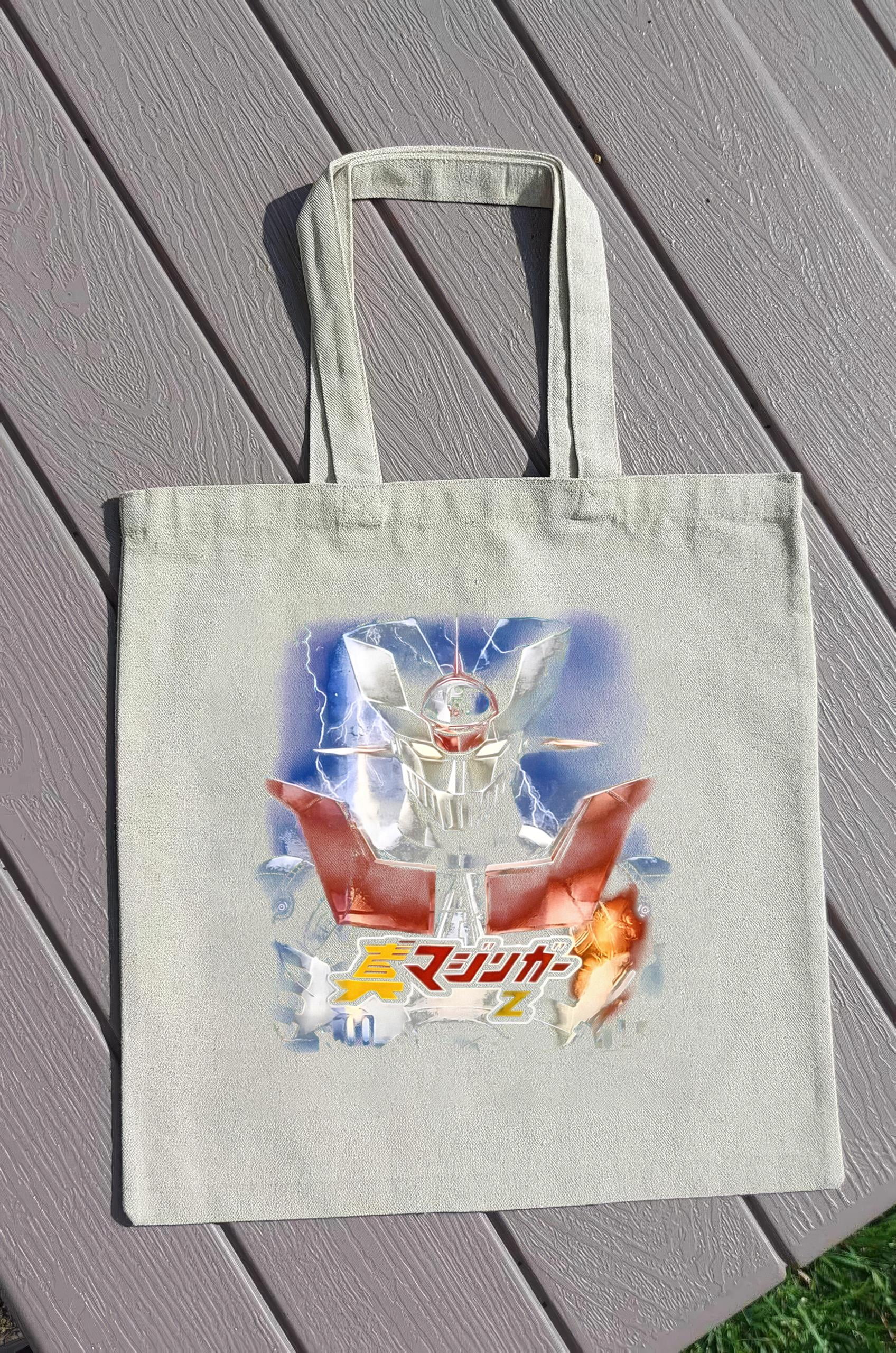 MAZINGER Z Tote Bag RARE Manga Anime Tranzor Great Super Robot Vintage ...