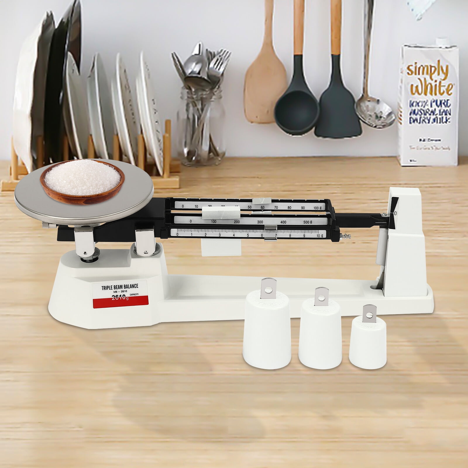 MB-2610 Stainless Steel Triple Beam Scale, 2610G X 0.1g Mechanical ...