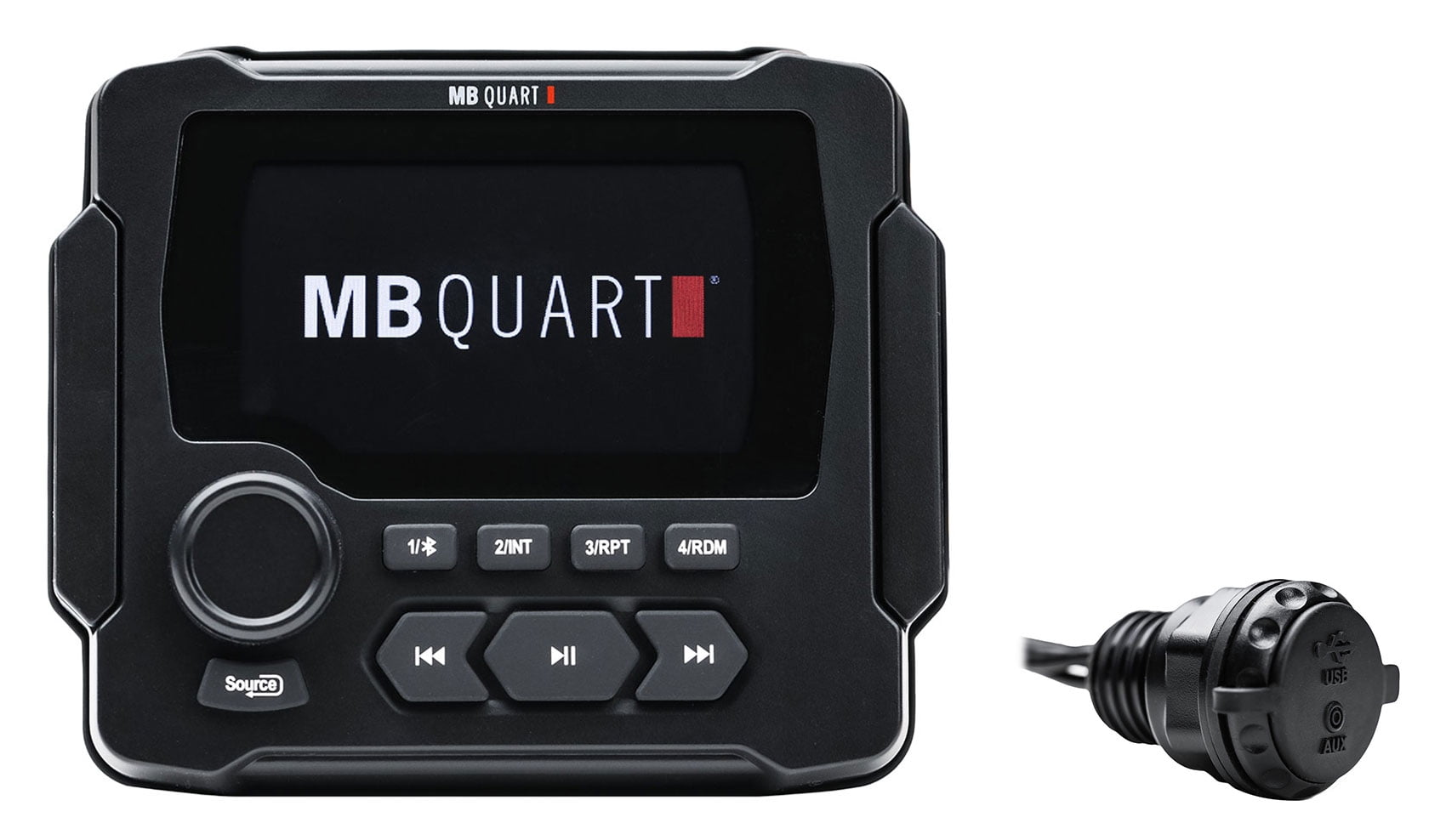 MB Quart UTV Radio Audio Kit - LED Gauge Mount Bluetooth Receiver for ...